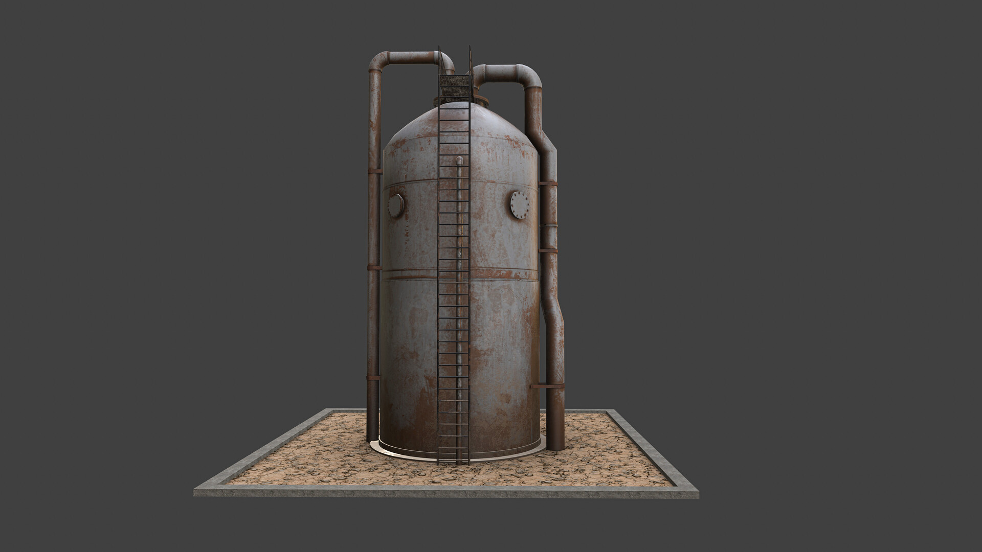 ArtStation - Rust Oil Tank