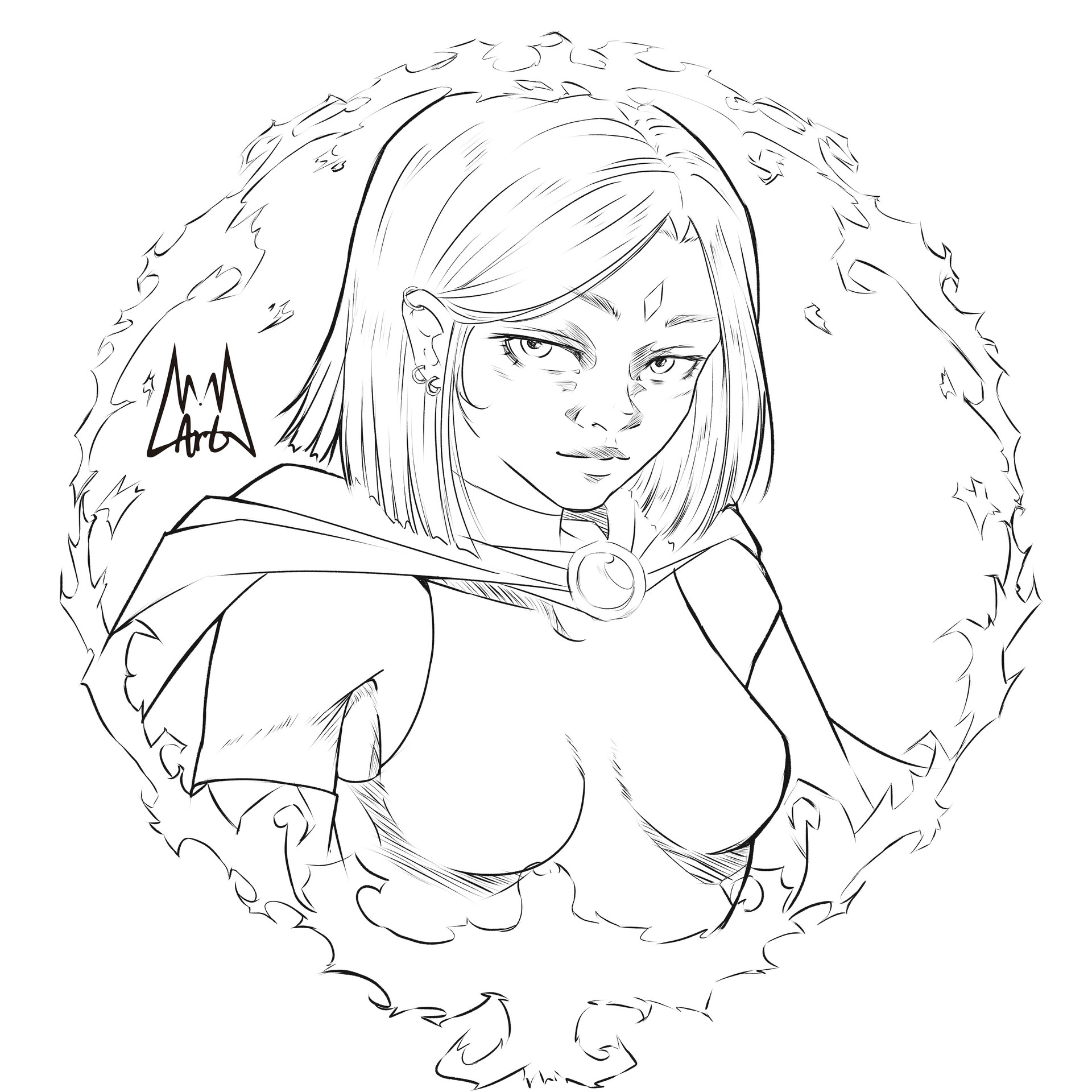 raven dc coloring pages