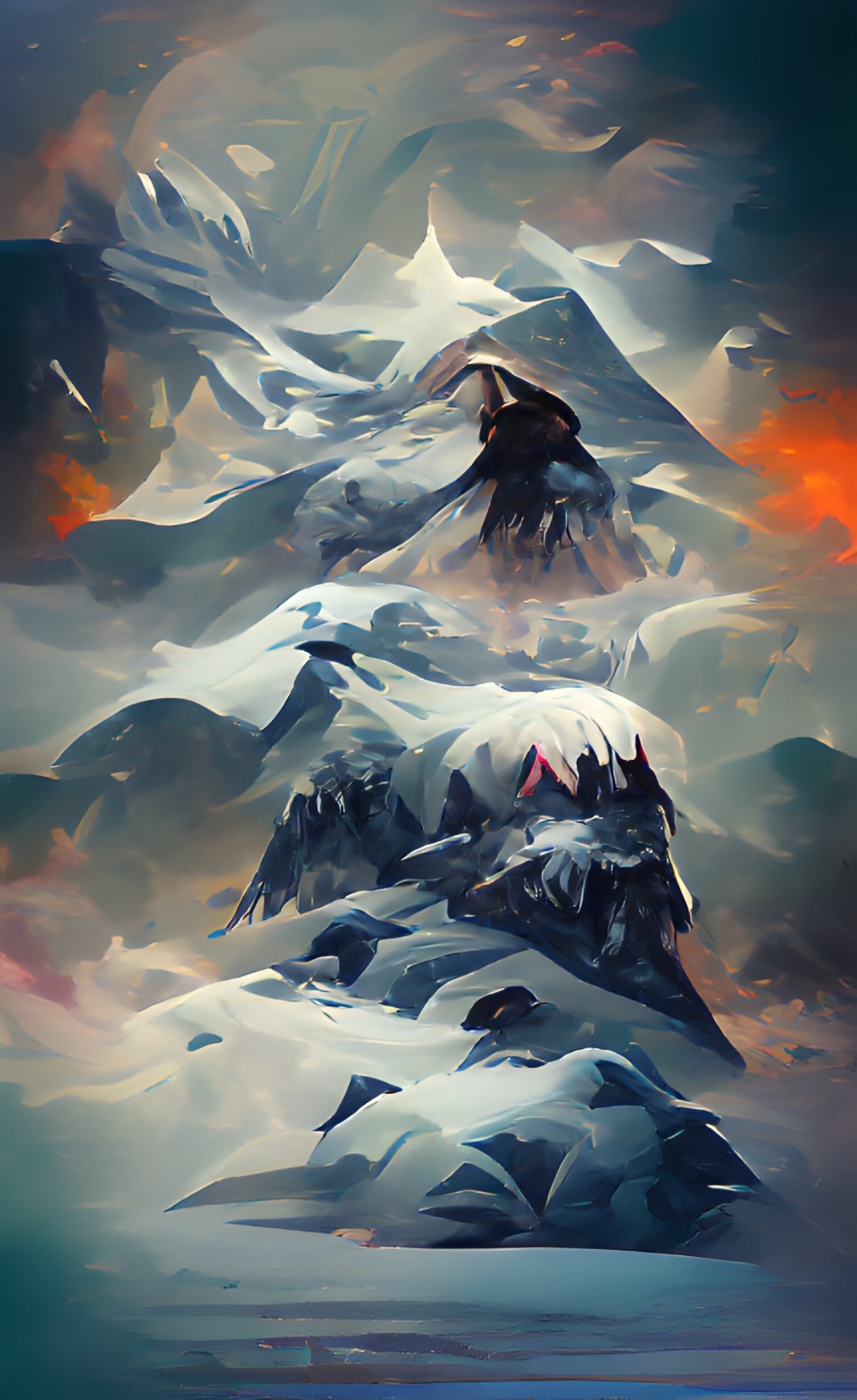 ArtStation - Snowy Mountain