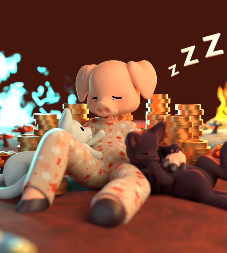 ArtStation - Big Snoring Heap