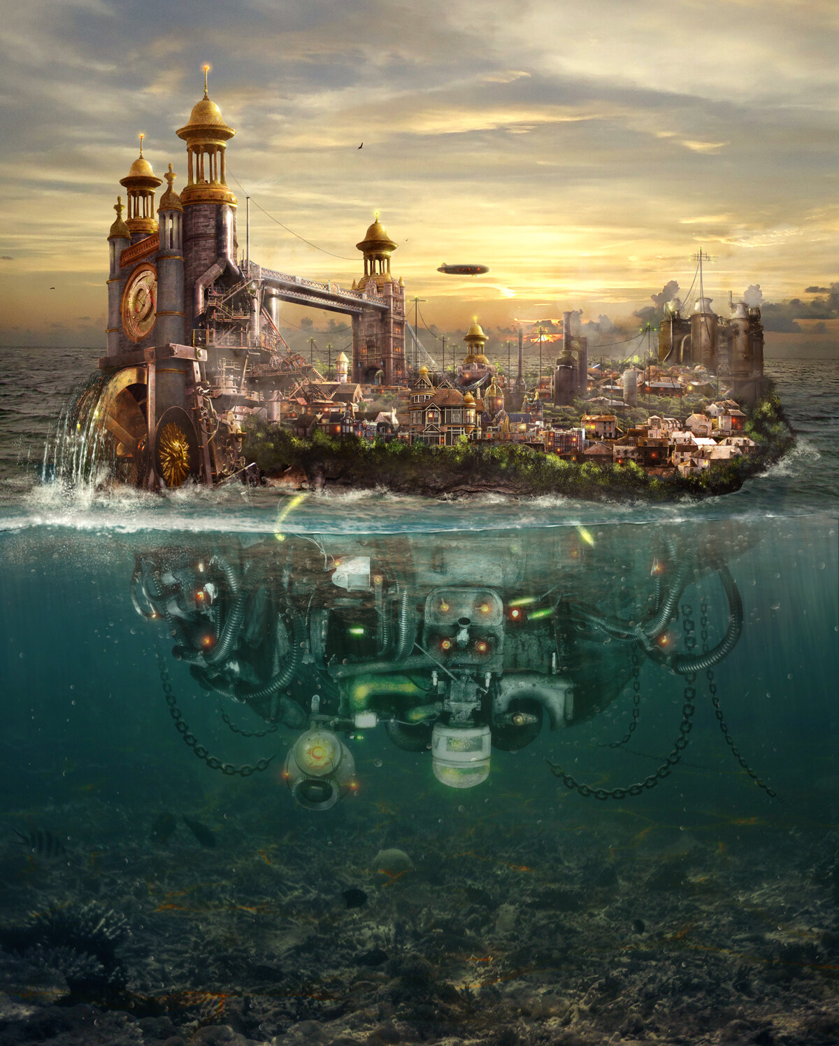 ArtStation - Steampunk City