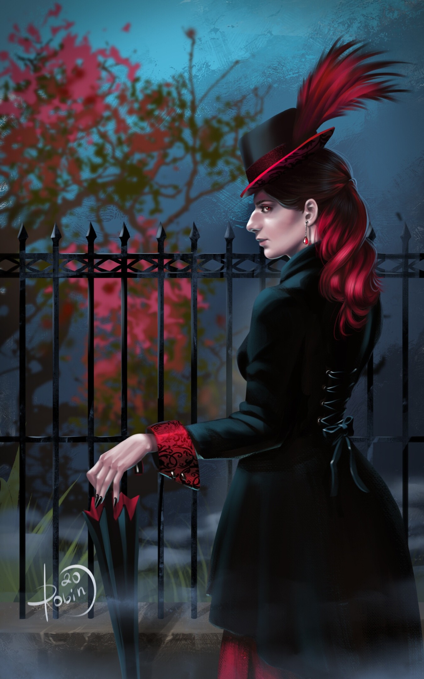 ArtStation - Snazzy vampire lady