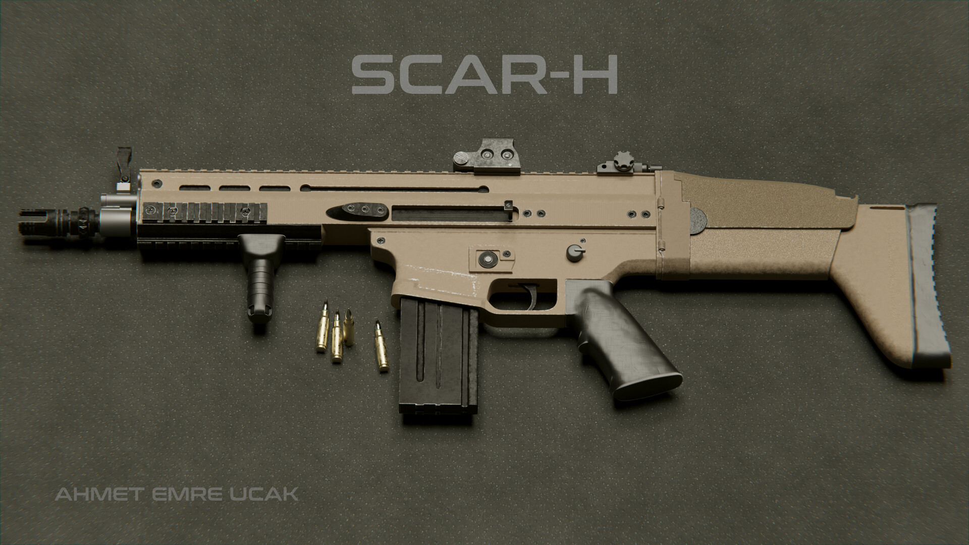 ArtStation - SCAR-H (3D Model)