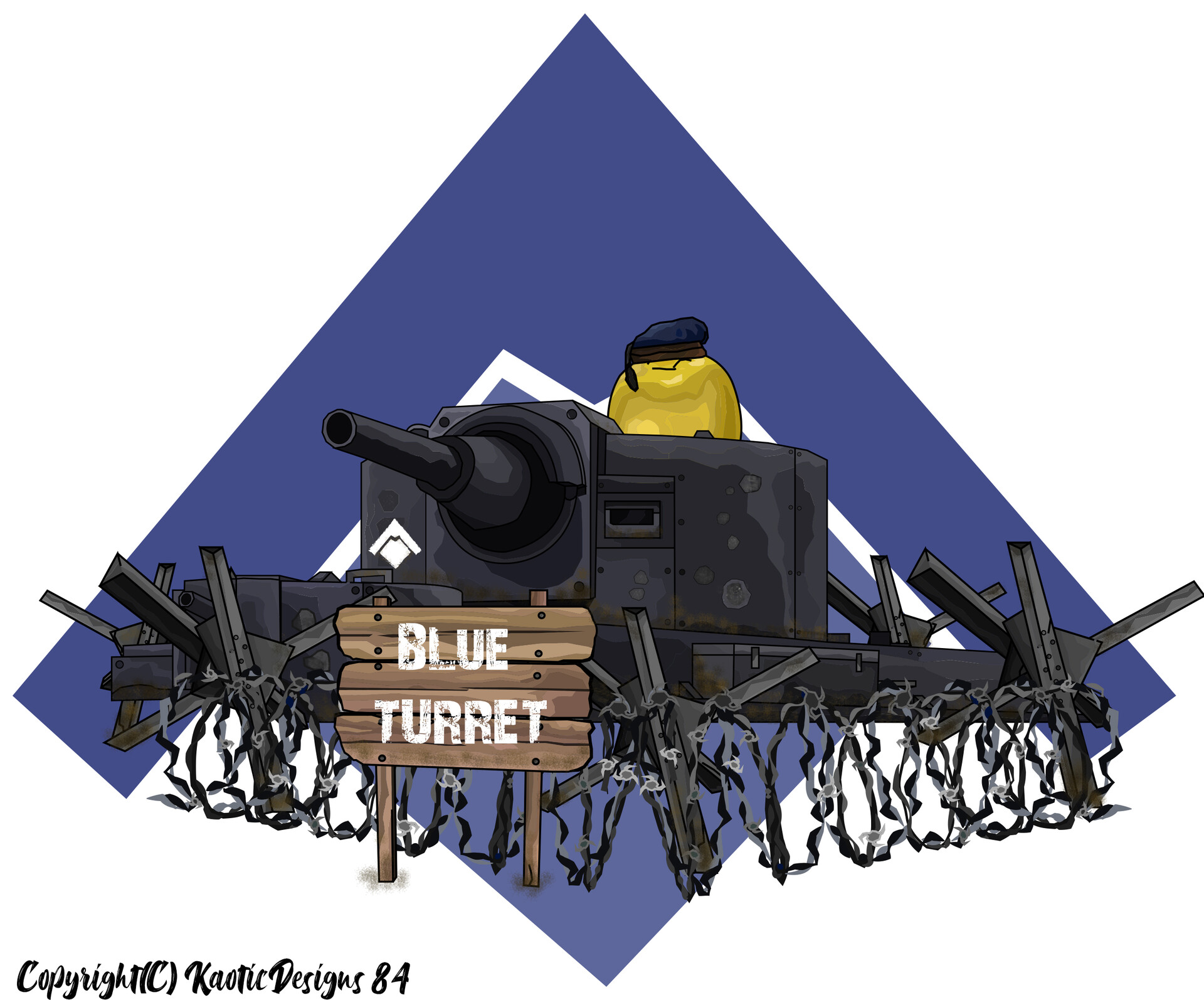 ArtStation - Blue Turret Logo Design