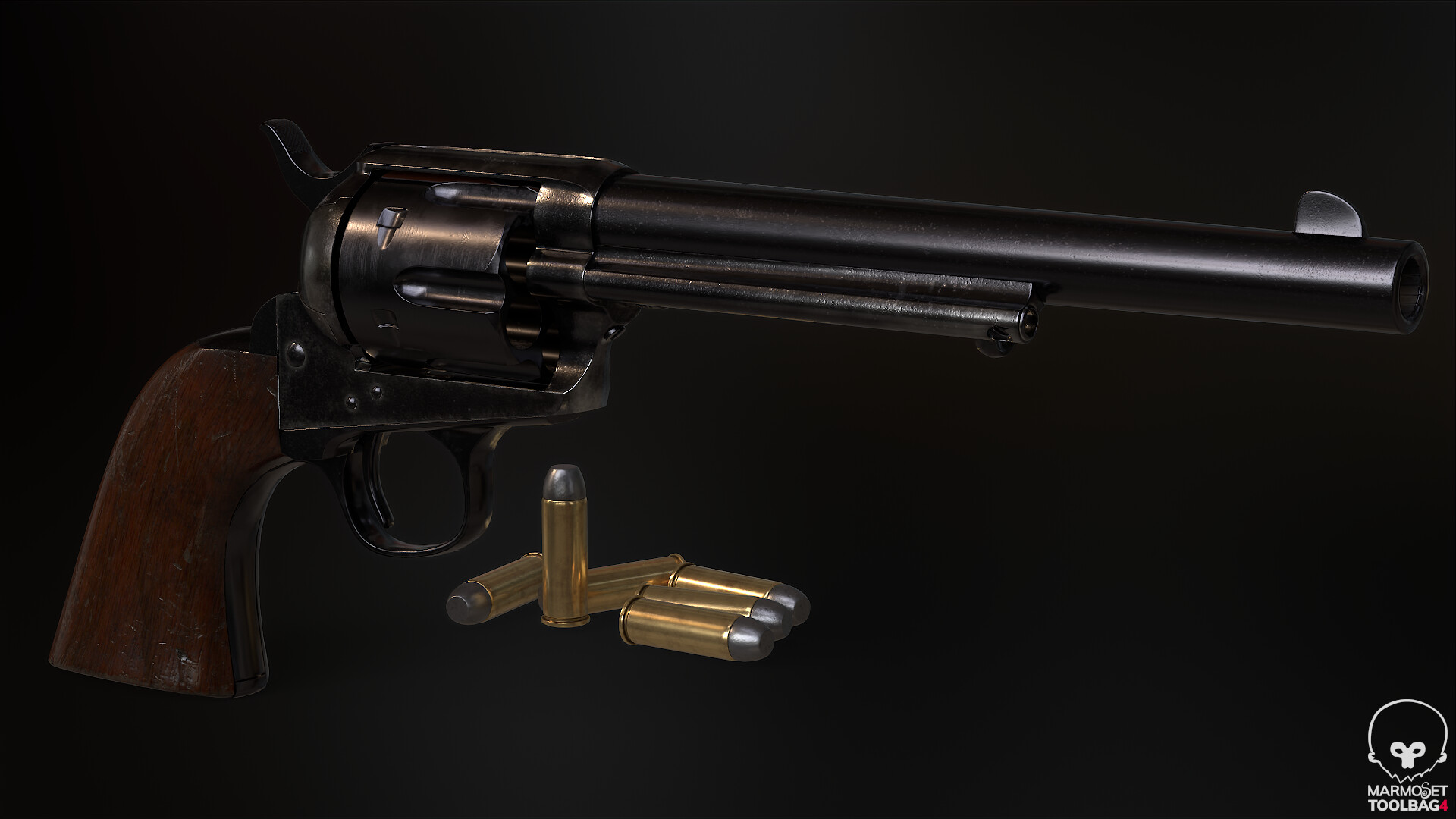 ArtStation - Colt single action army - Real time game prop