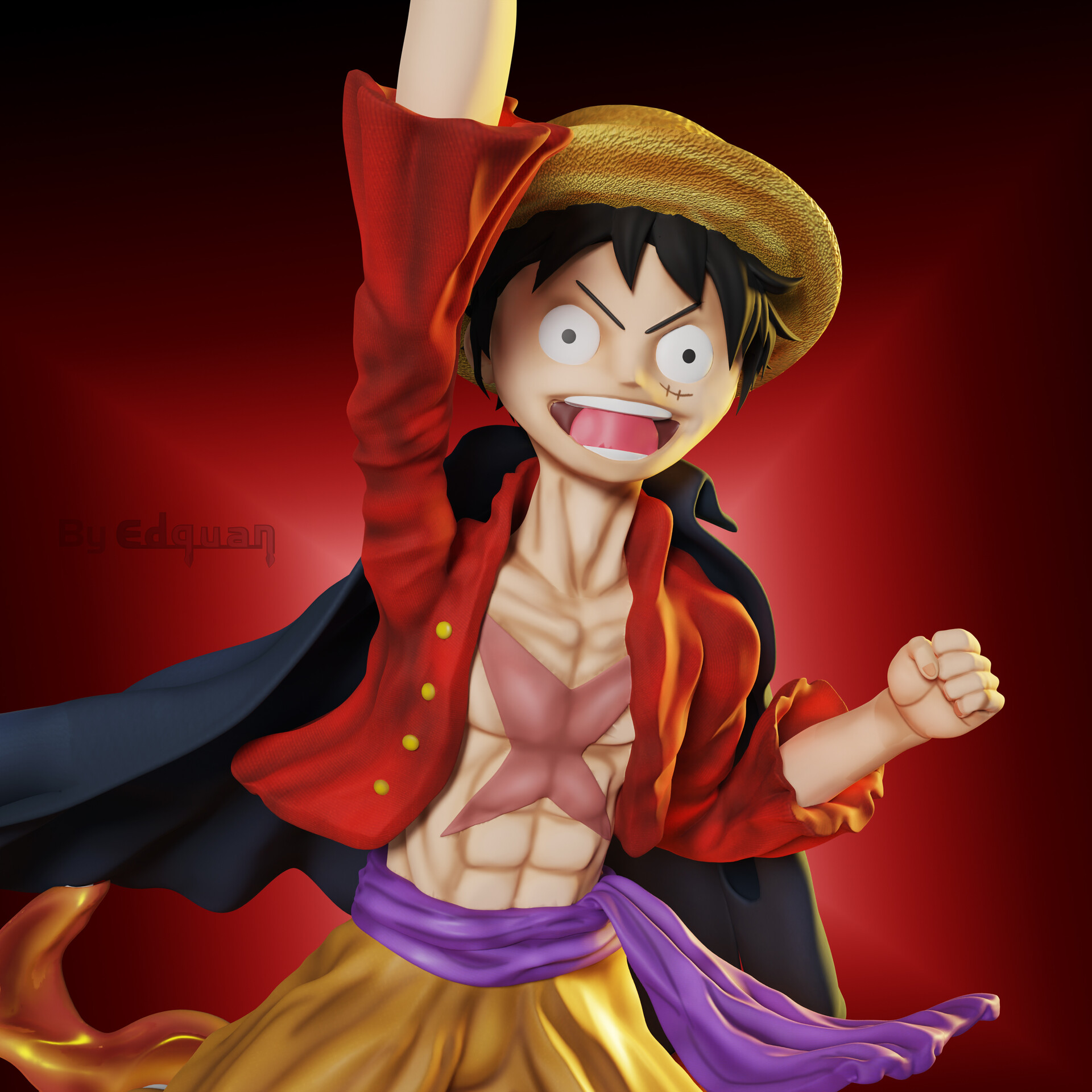 ArtStation - Luffy for 3dprinting