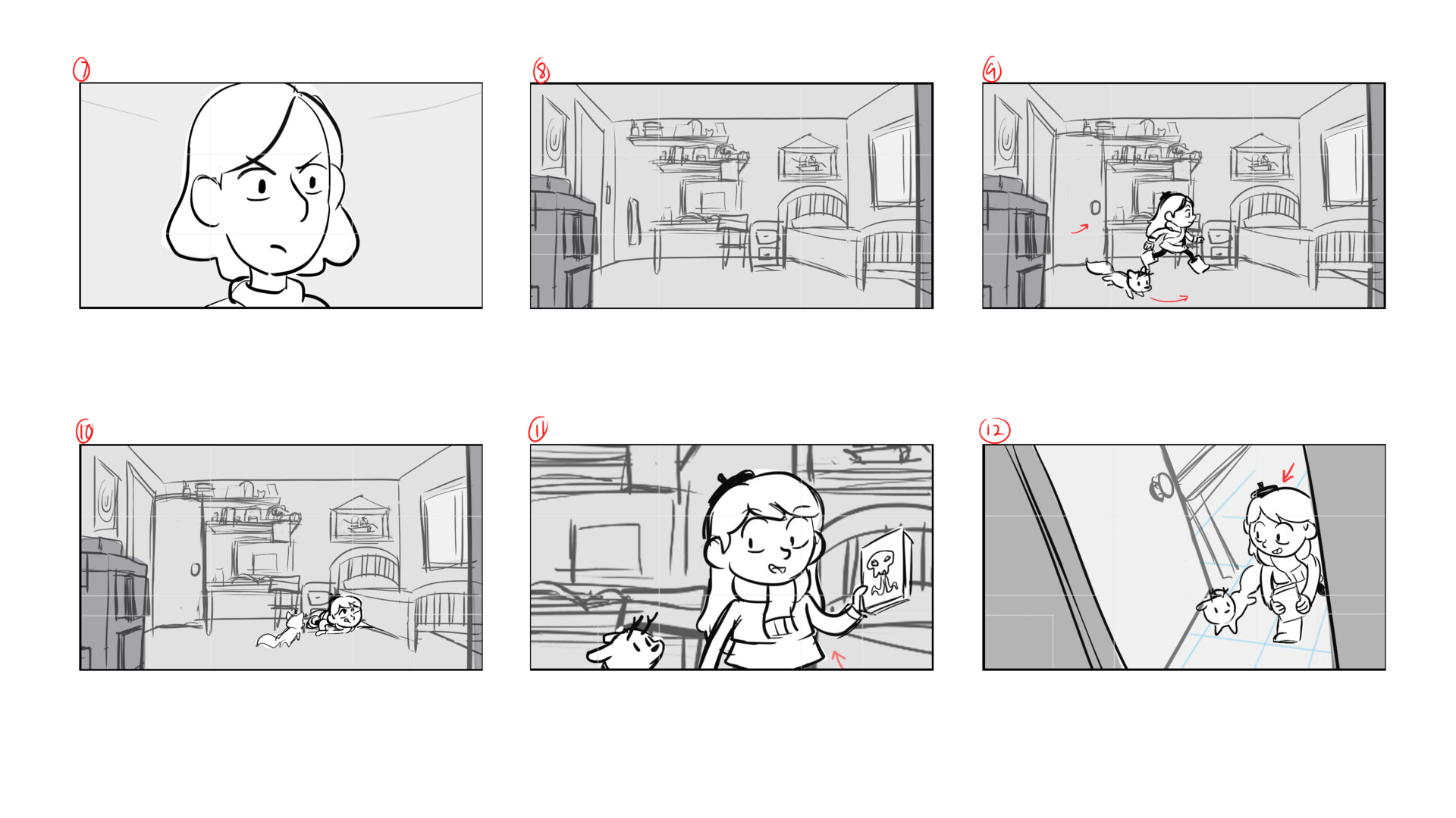 Storyboard practice: Hilda gets grounded. by Carlos Nuñez — ProUser.Me