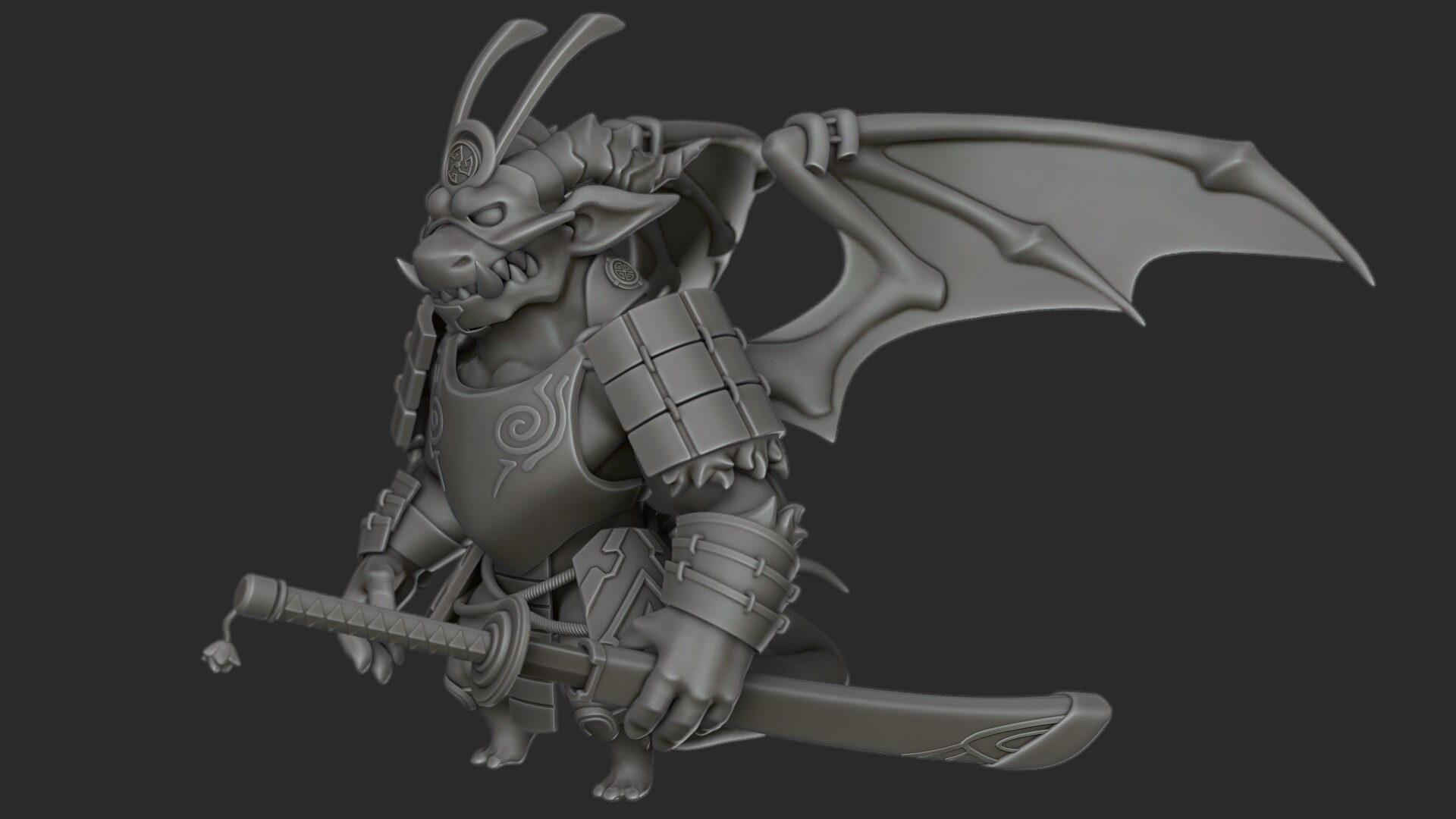 ArtStation - Dragon Samurai