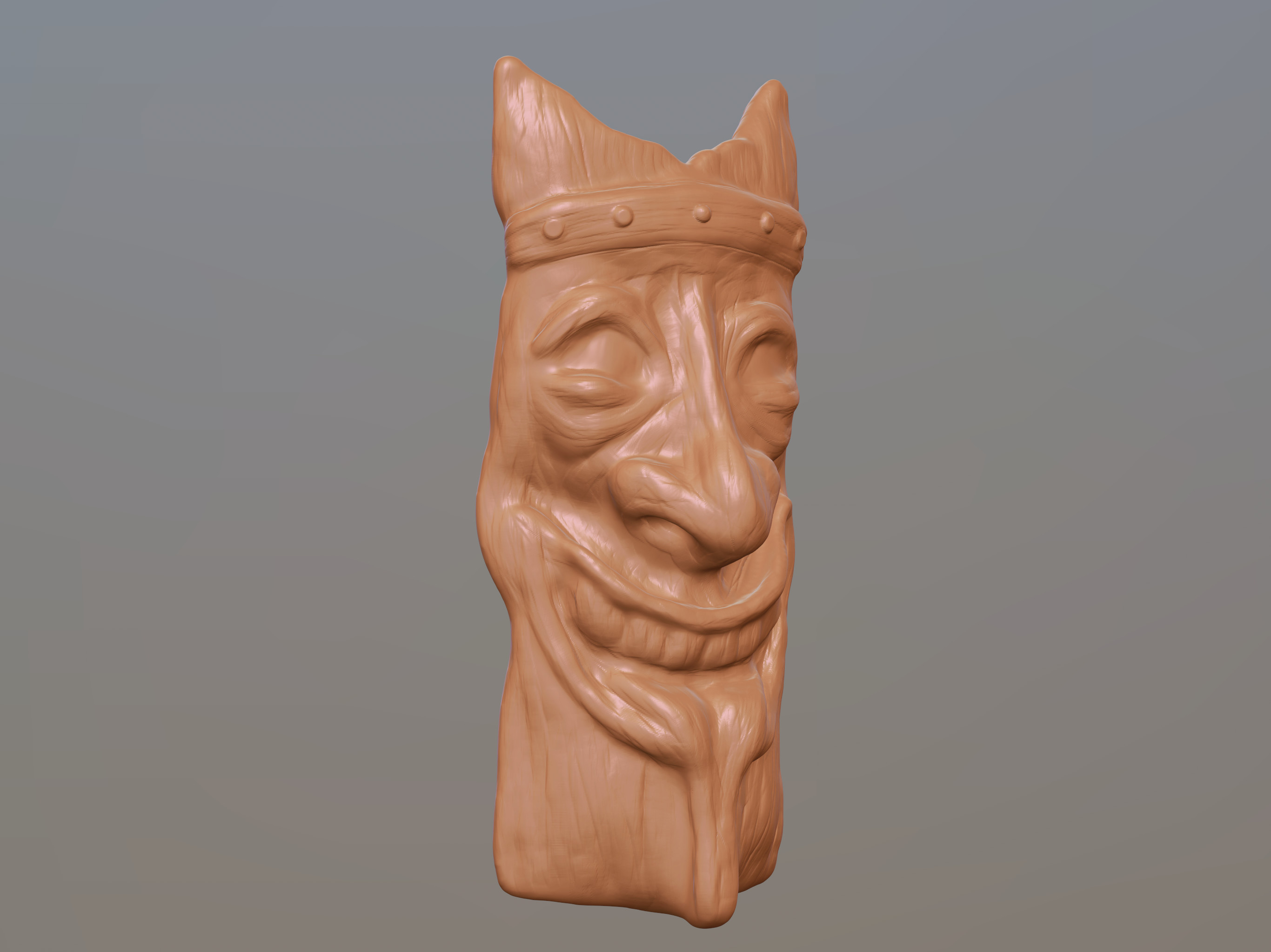 Joshua Wittman - Stylized Goofy Tiki God Totem