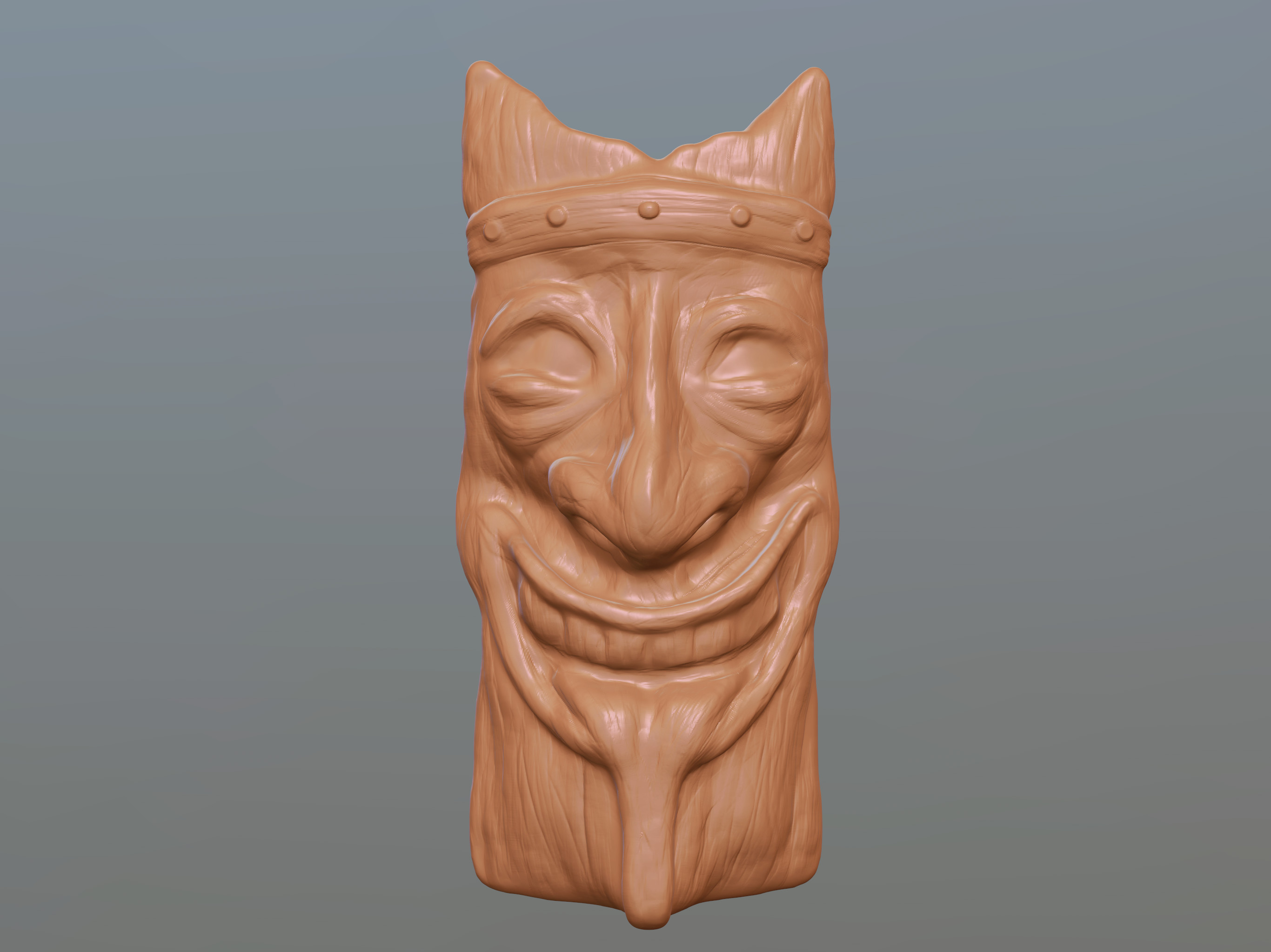 Joshua Wittman - Stylized Goofy Tiki God Totem