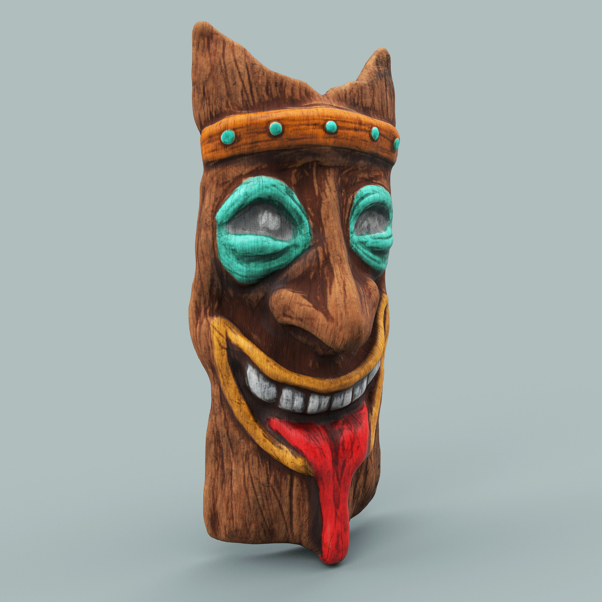 Joshua Wittman - Stylized Goofy Tiki God Totem