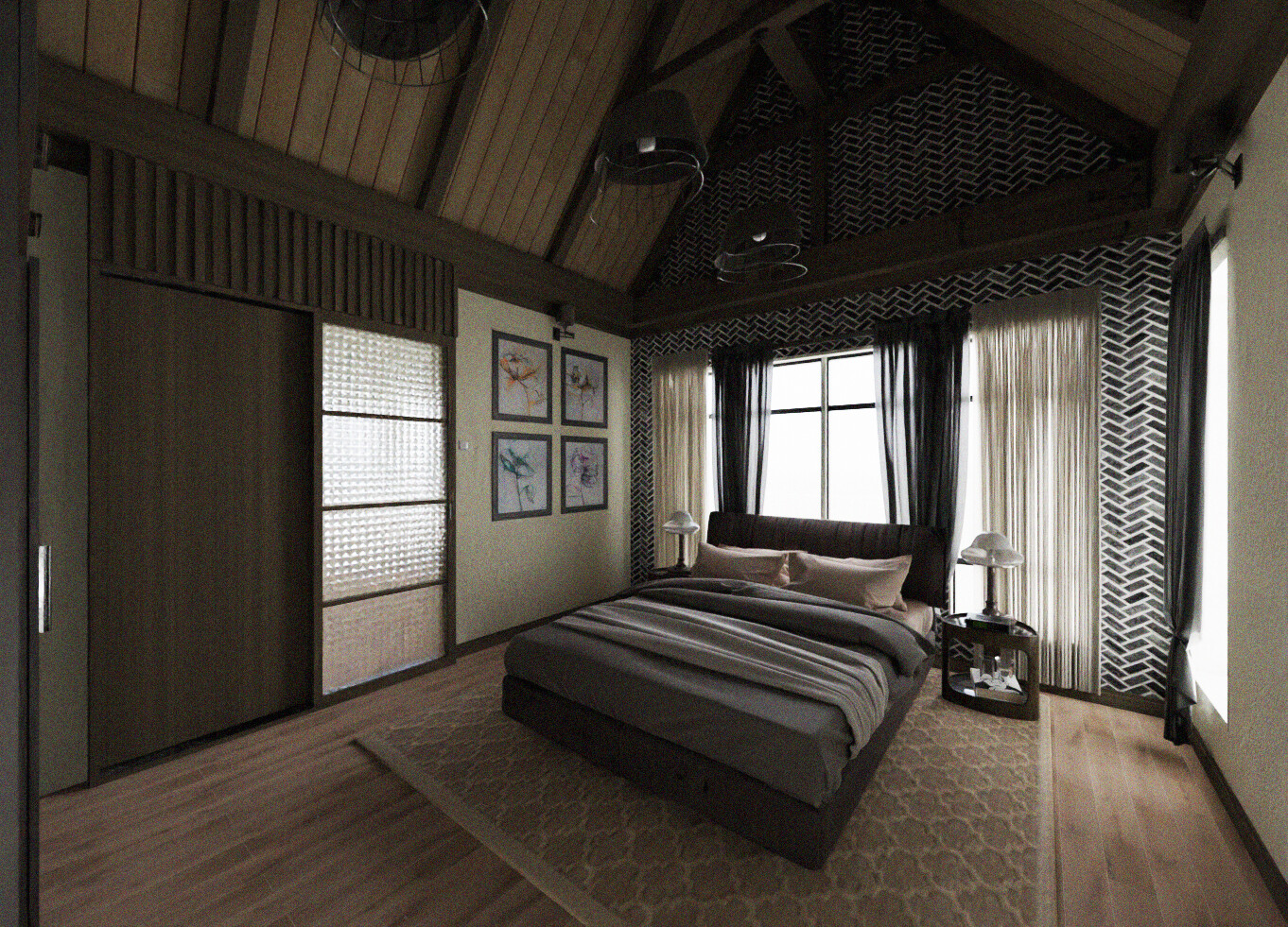 ArtStation - Bedroom Interior Visualization