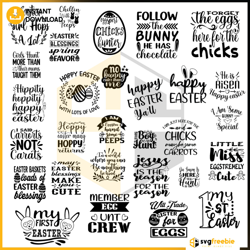 ArtStation - 29 Designs Of Easter Day Bundle Svg Free, Easter Day Svg