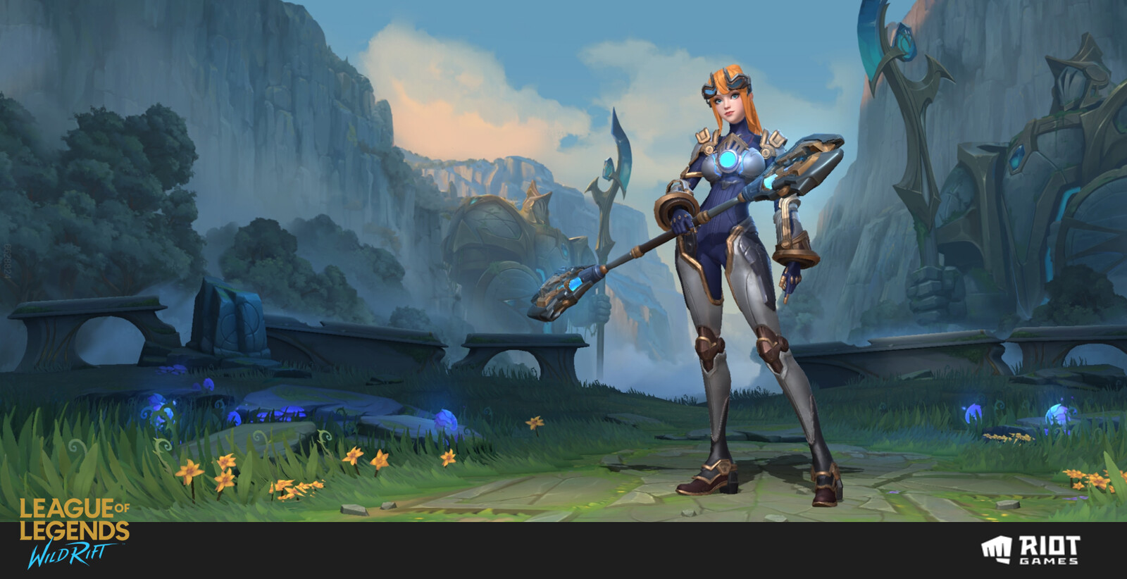 Max Cai - Steel Legion Lux Wild Rift Skin Turntable Animation