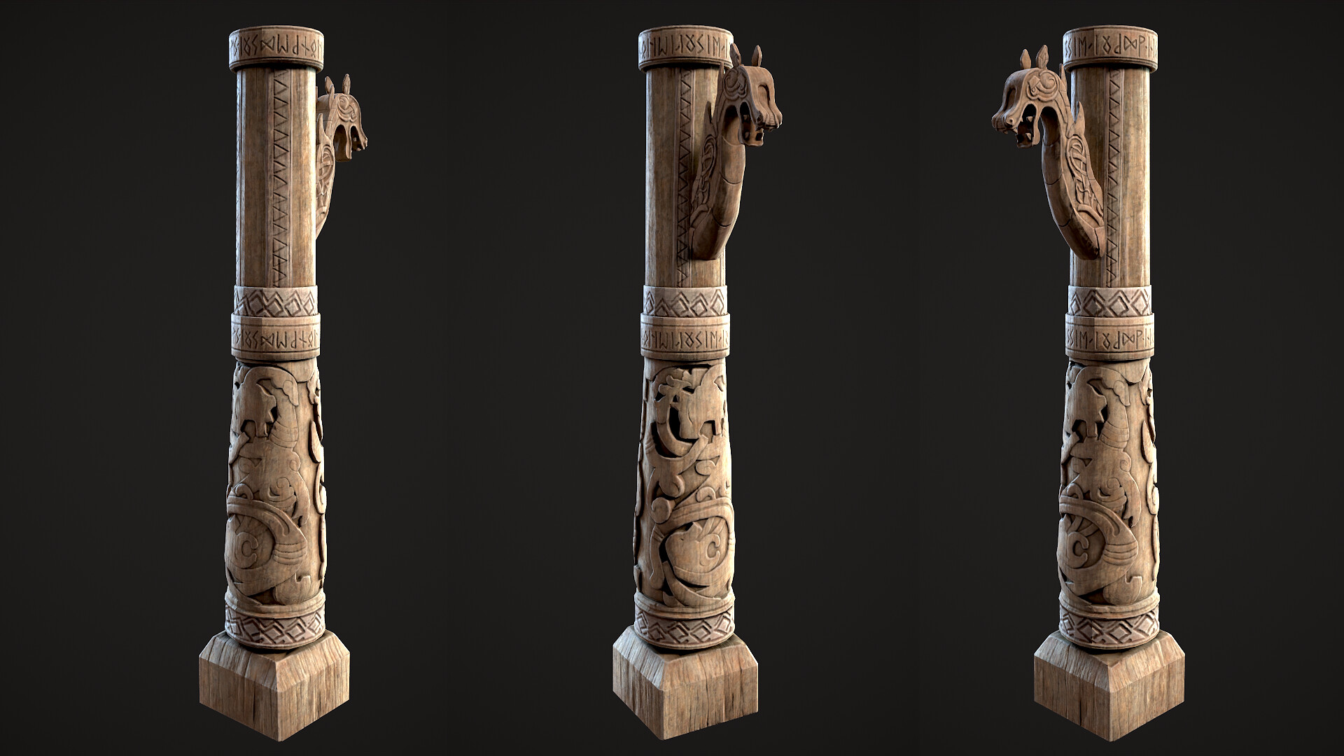 ArtStation - wood pillar