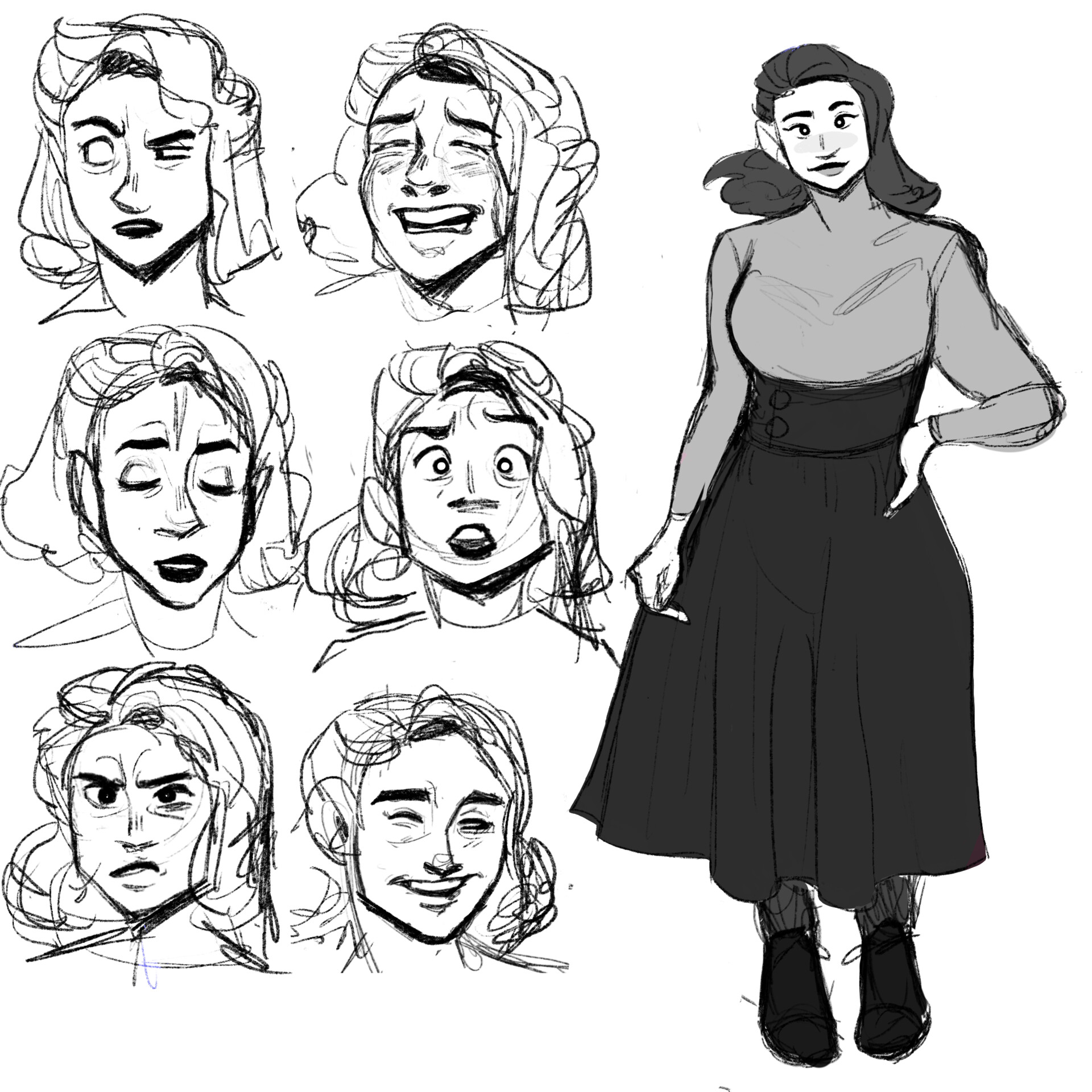 ArtStation - Character expressions- Valerie