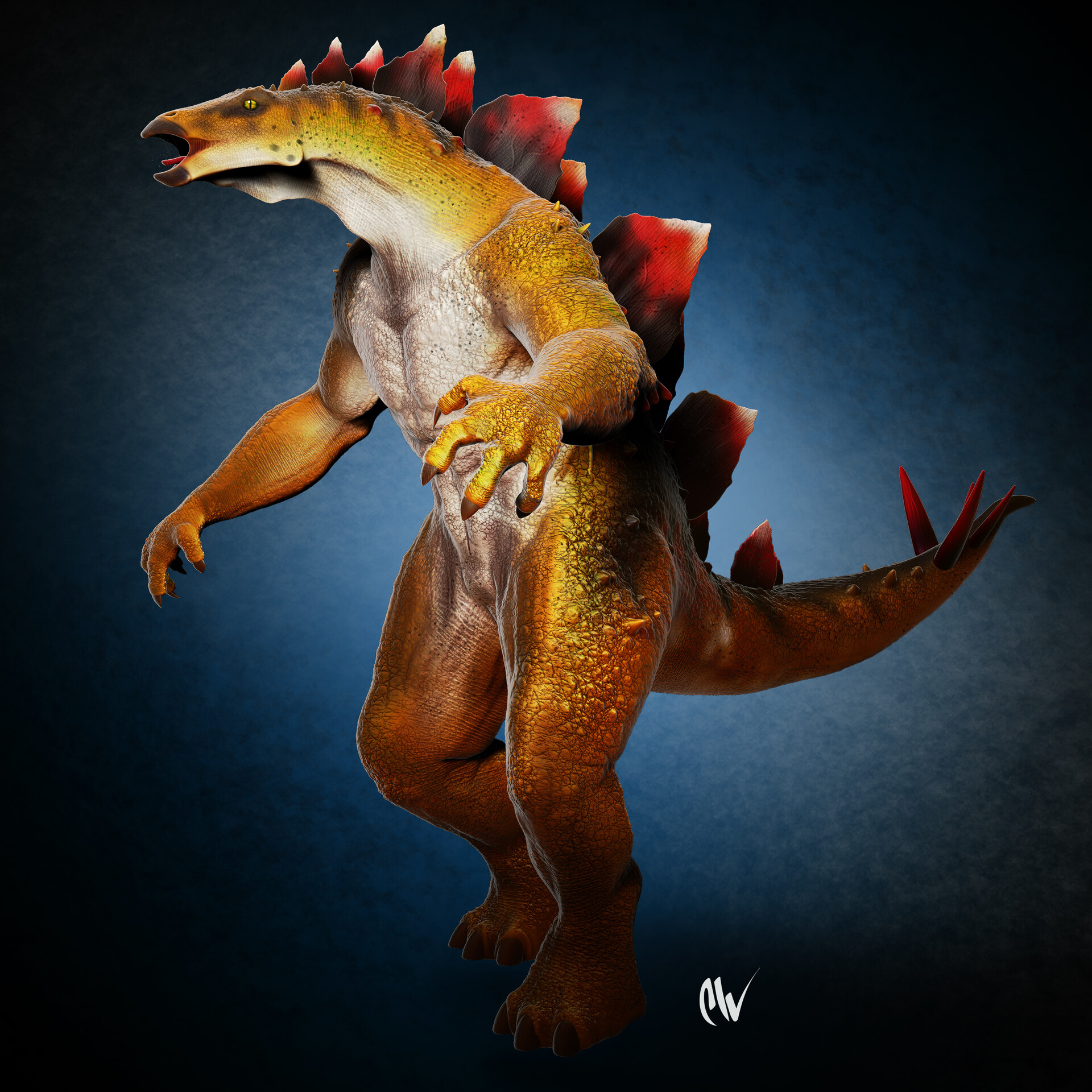 ArtStation - Stegosaurus Man