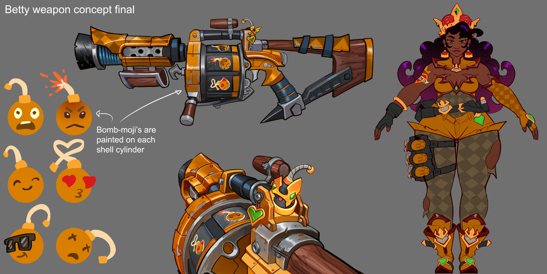 ArtStation - Paladins Champion: Betty- weapon final concept