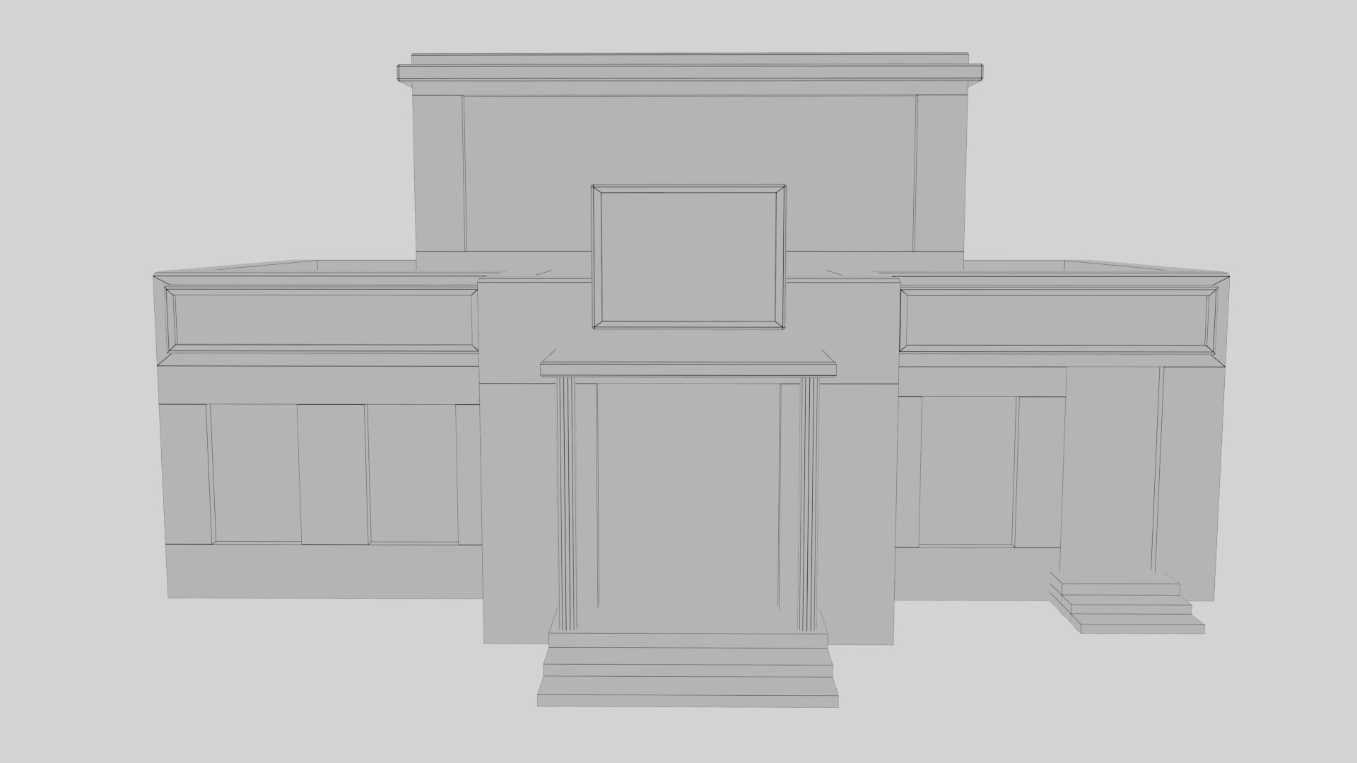 Anindya Roy - 3D Cartoon Police Station Low-poly Game ready Model