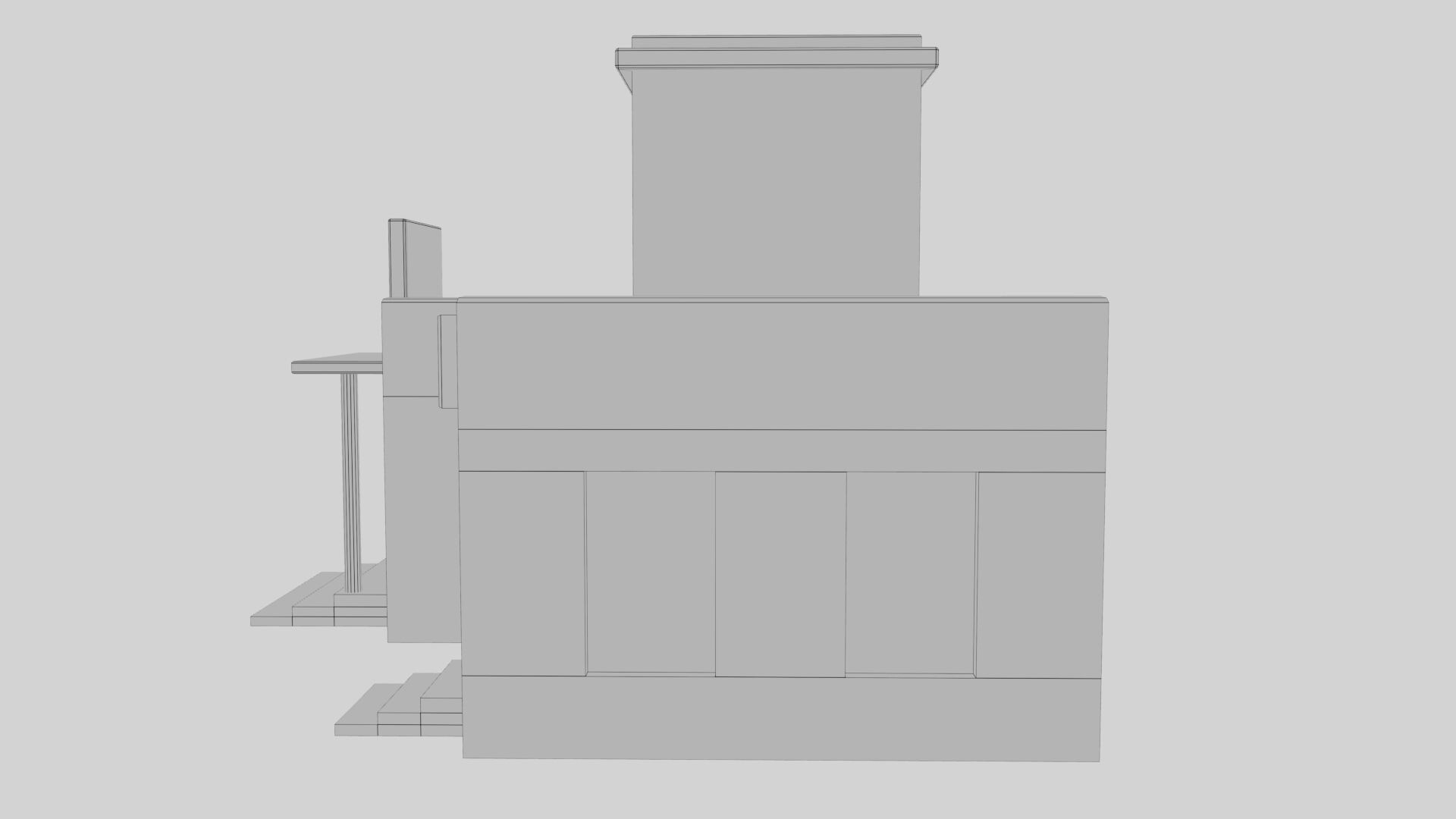 Anindya Roy - 3D Cartoon Police Station Low-poly Game ready Model