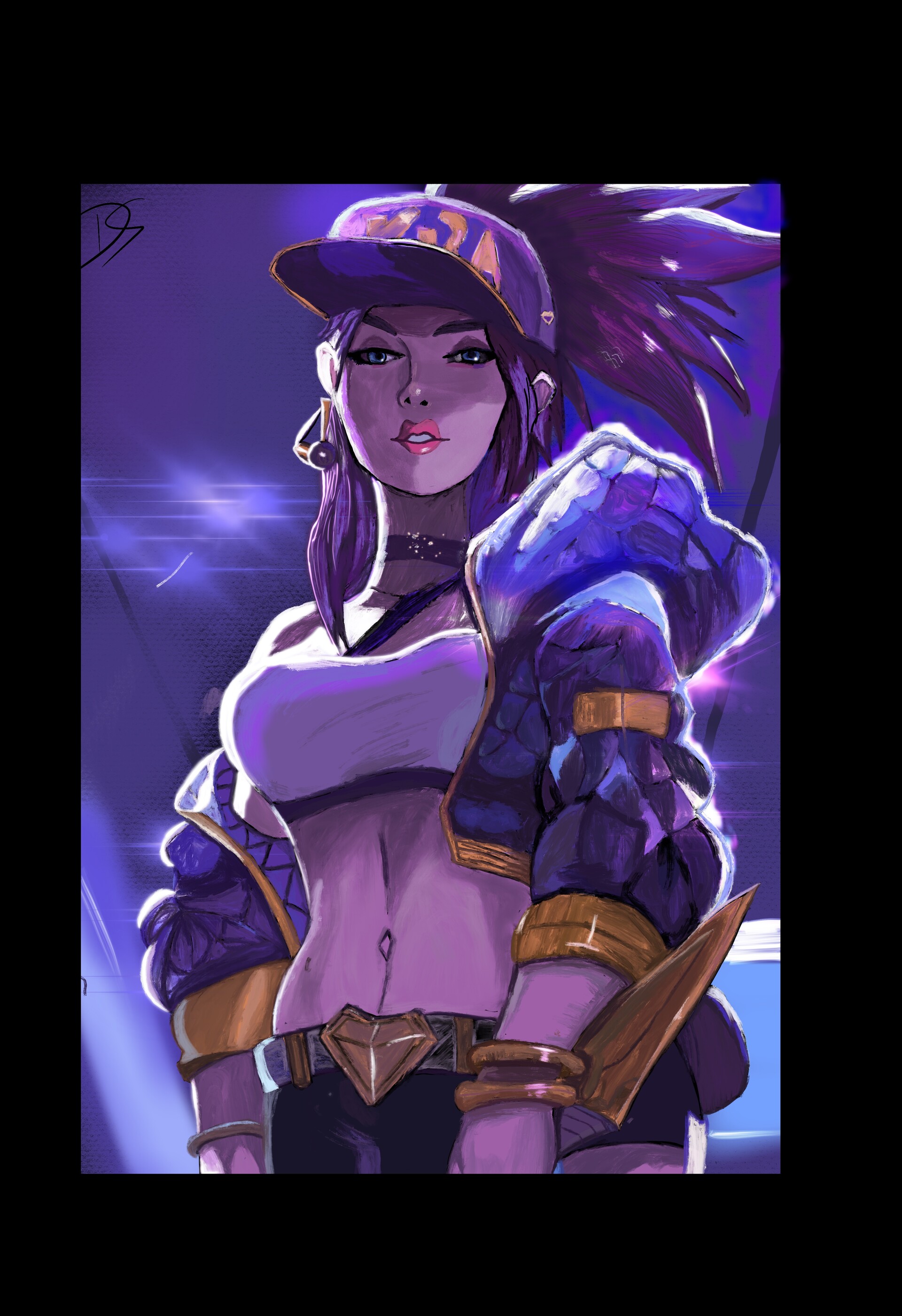 Akali KDA Splash Art Recreation by AndDimSum — ProUser.Me