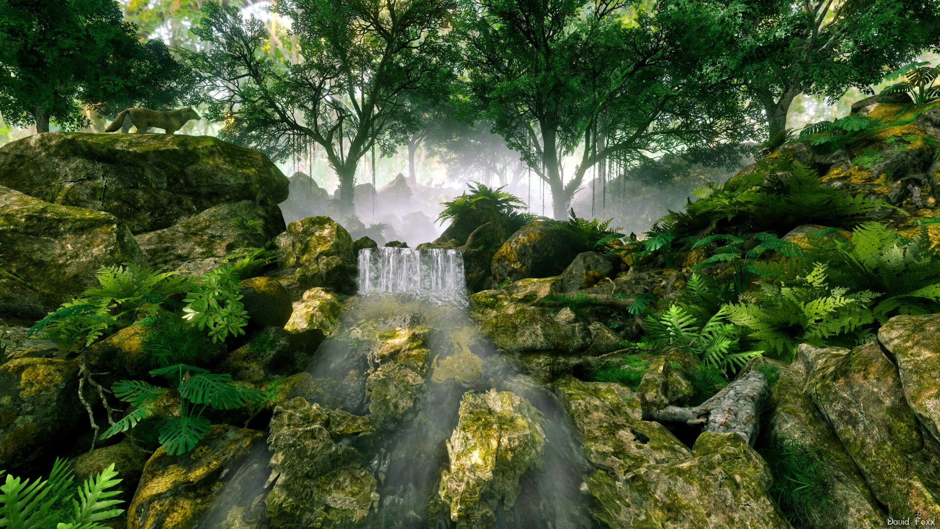 ArtStation - Forest brook