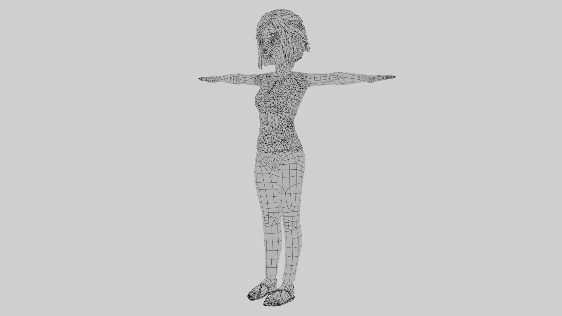 Anindya Roy - 3D Cartoon Woman Stylish Character Rigged Model