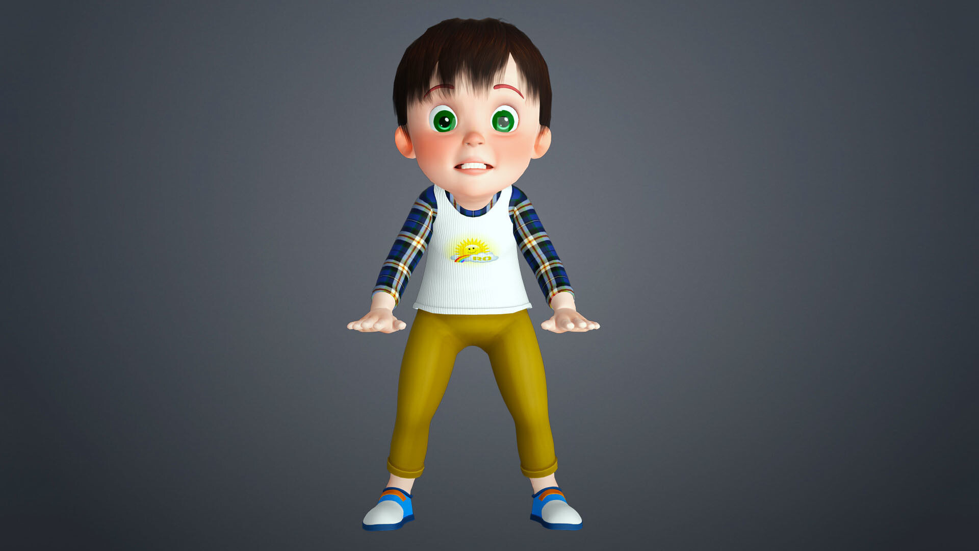Anindya Roy - 3D Cartoon Baby Rigged Character Stylish Model