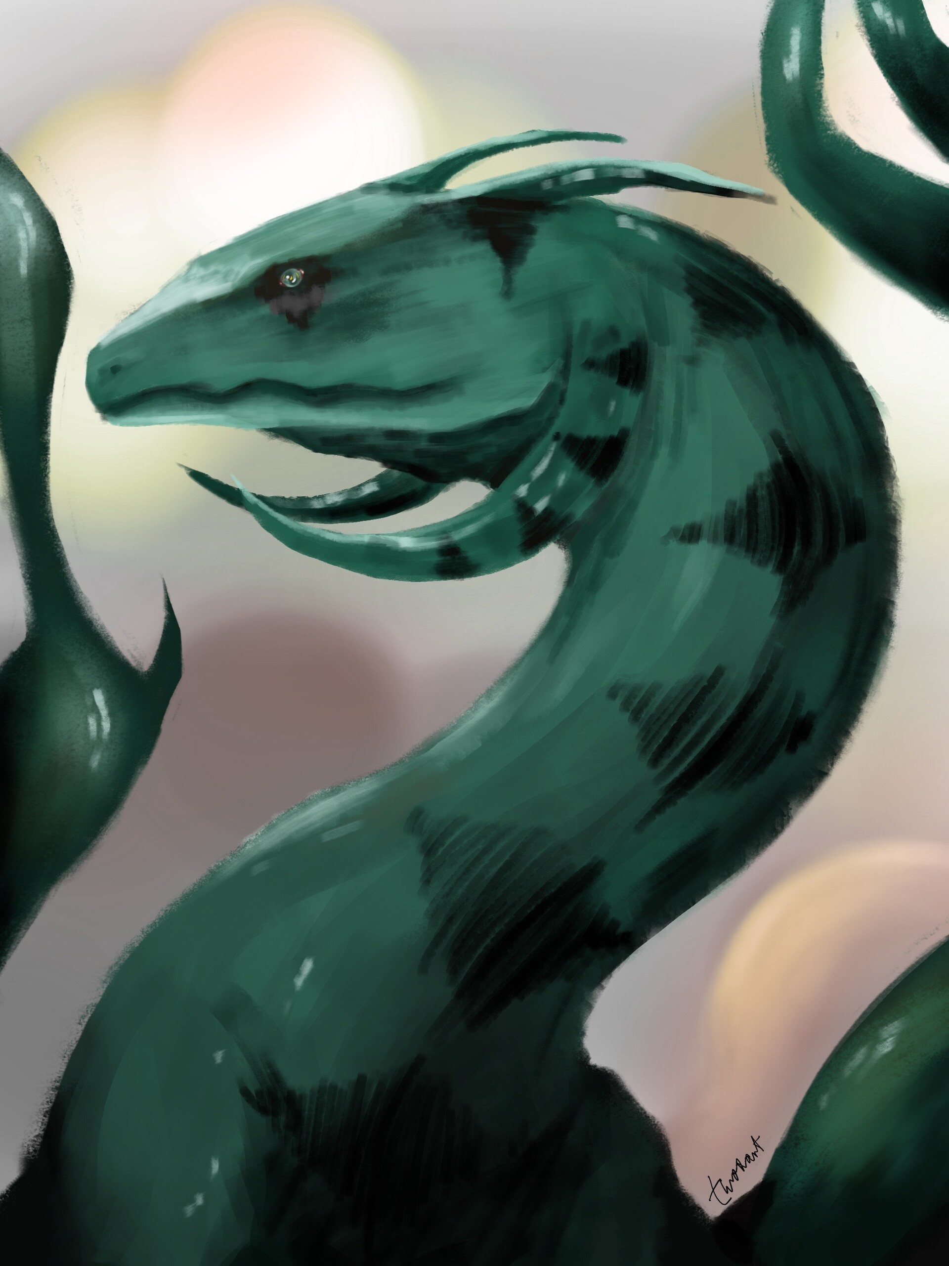 ArtStation - Dragon Painting