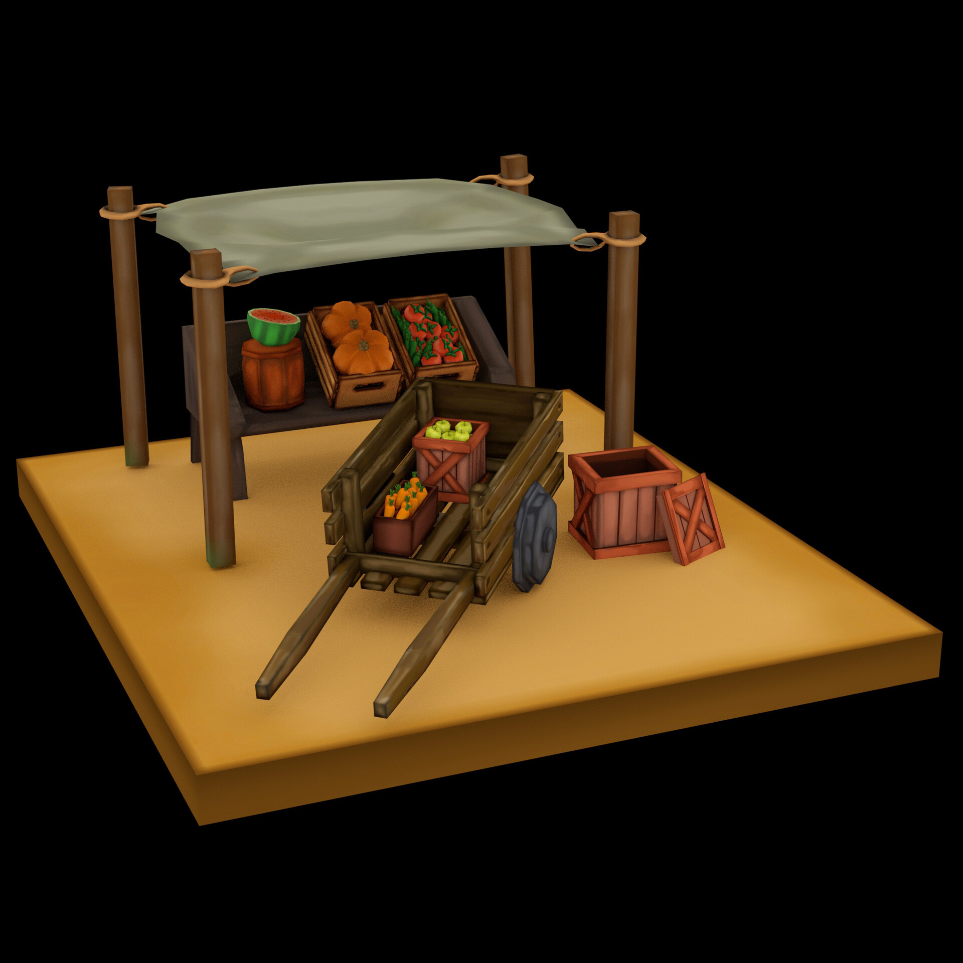 ArtStation - Low poly Game Props