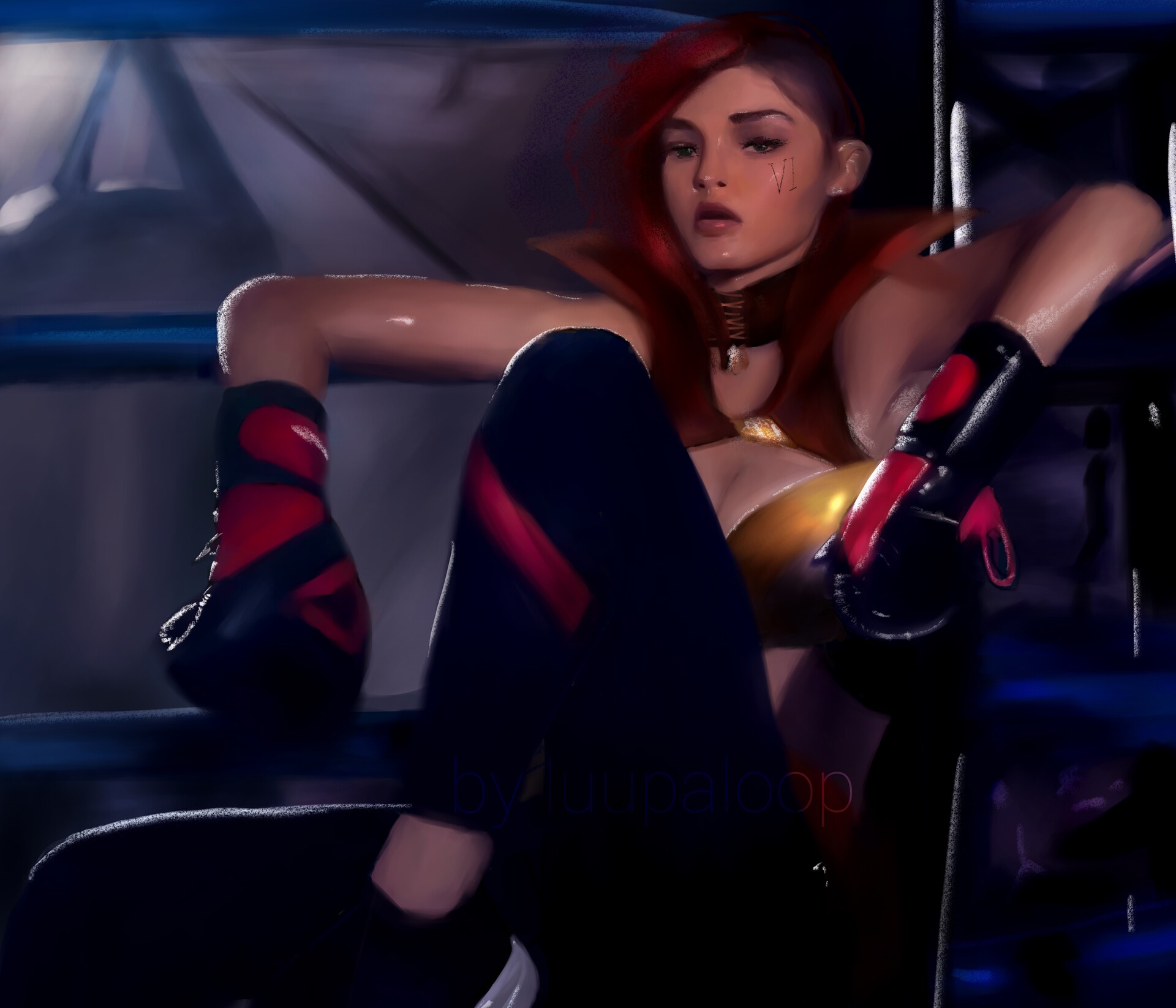 ArtStation - Vi Portrait from League of Legends