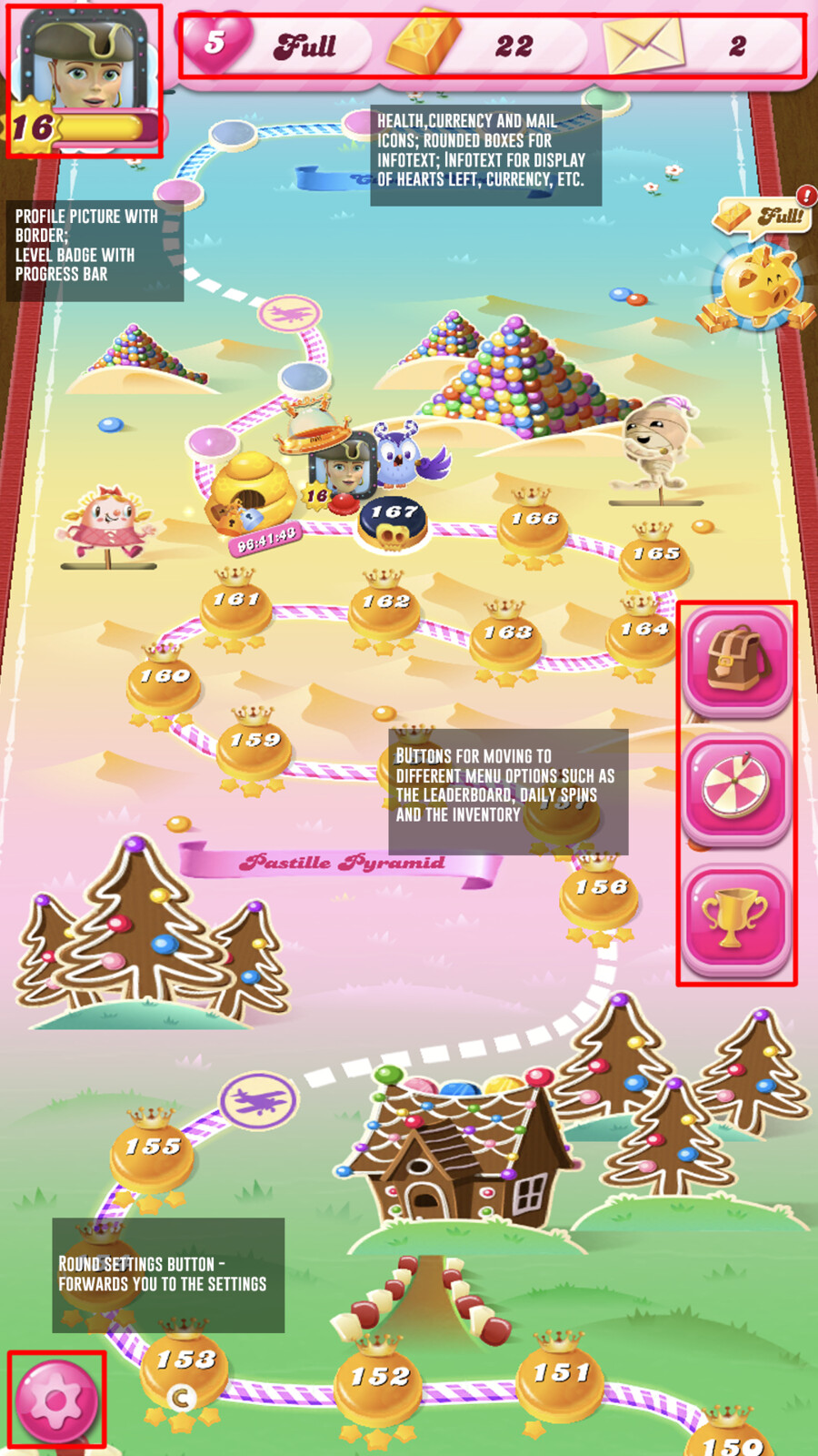 Gina Jaeschke - Match 3 Mobile UI