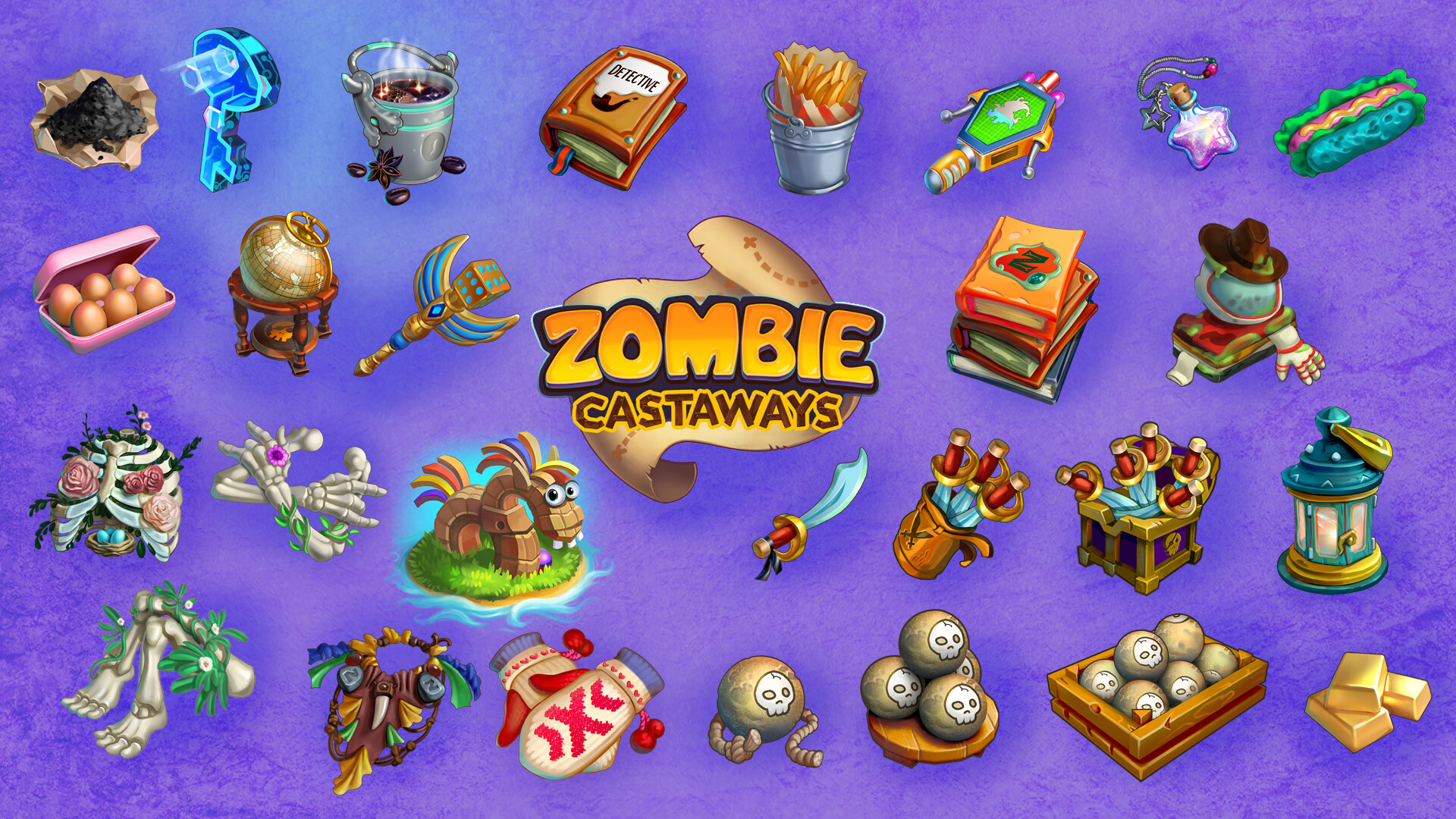 ArtStation - Icons for “Zombie castaways 2021
