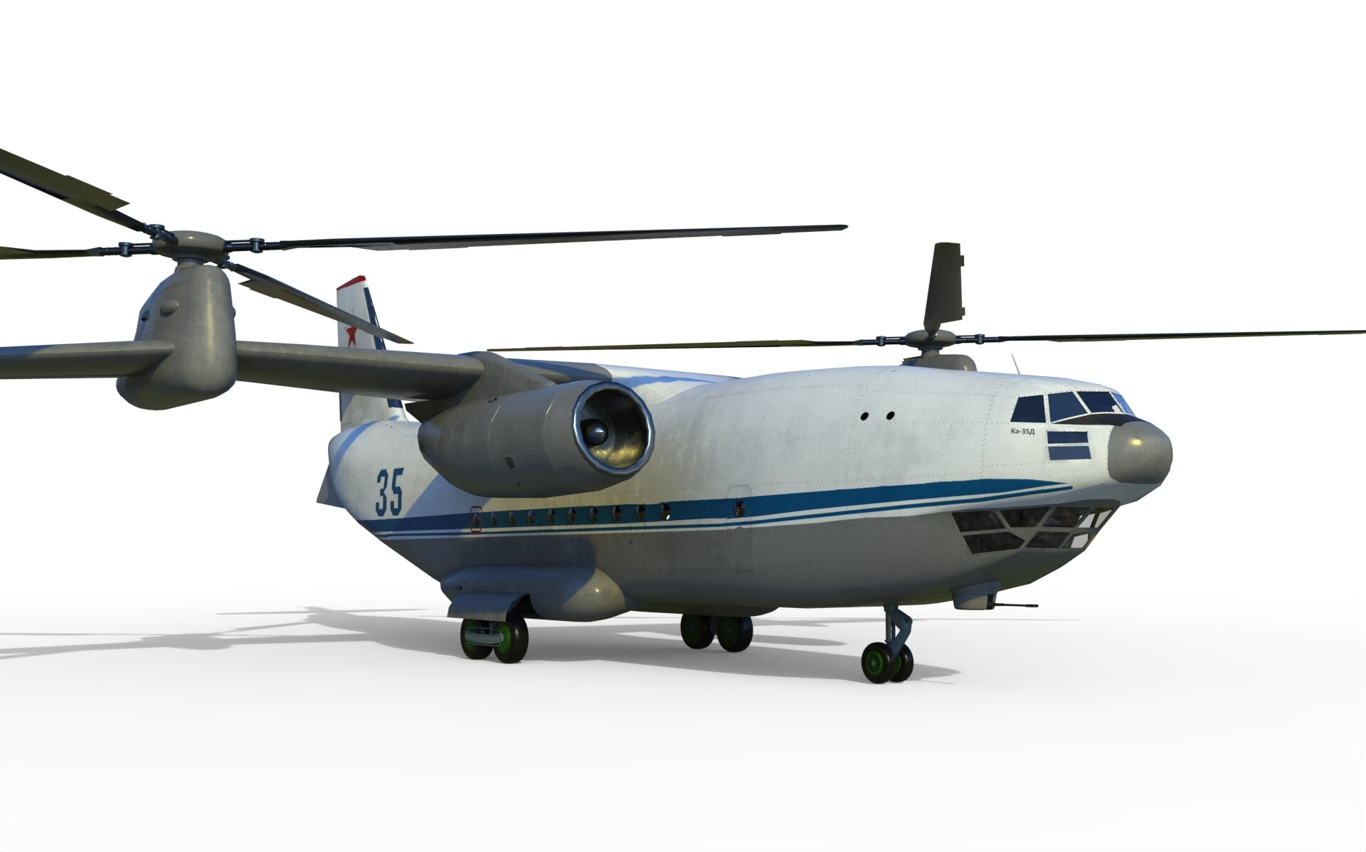 Tim Samedov - Kamov Ka-35 concept helicopter 3D model