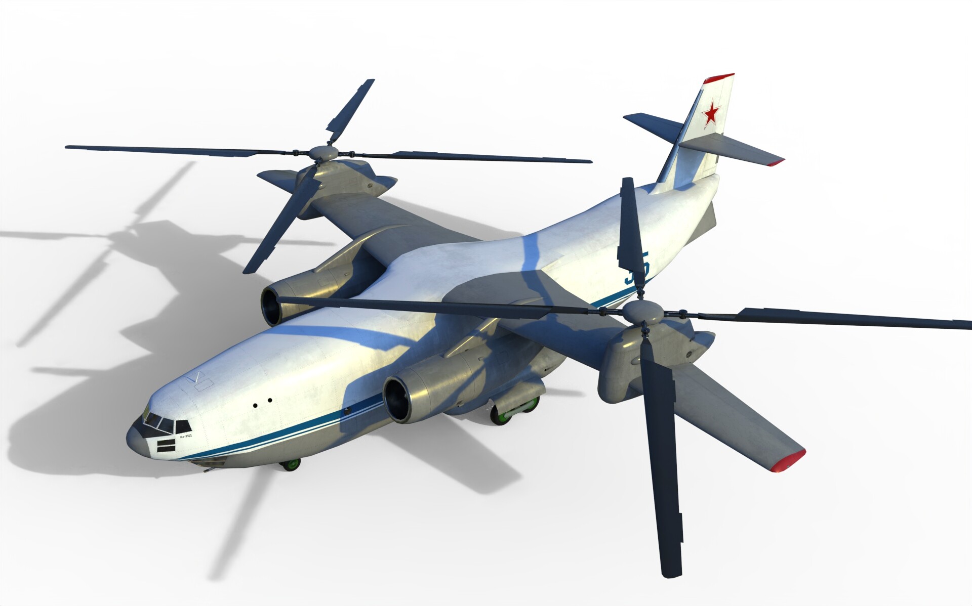 Tim Samedov - Kamov Ka-35 concept helicopter 3D model