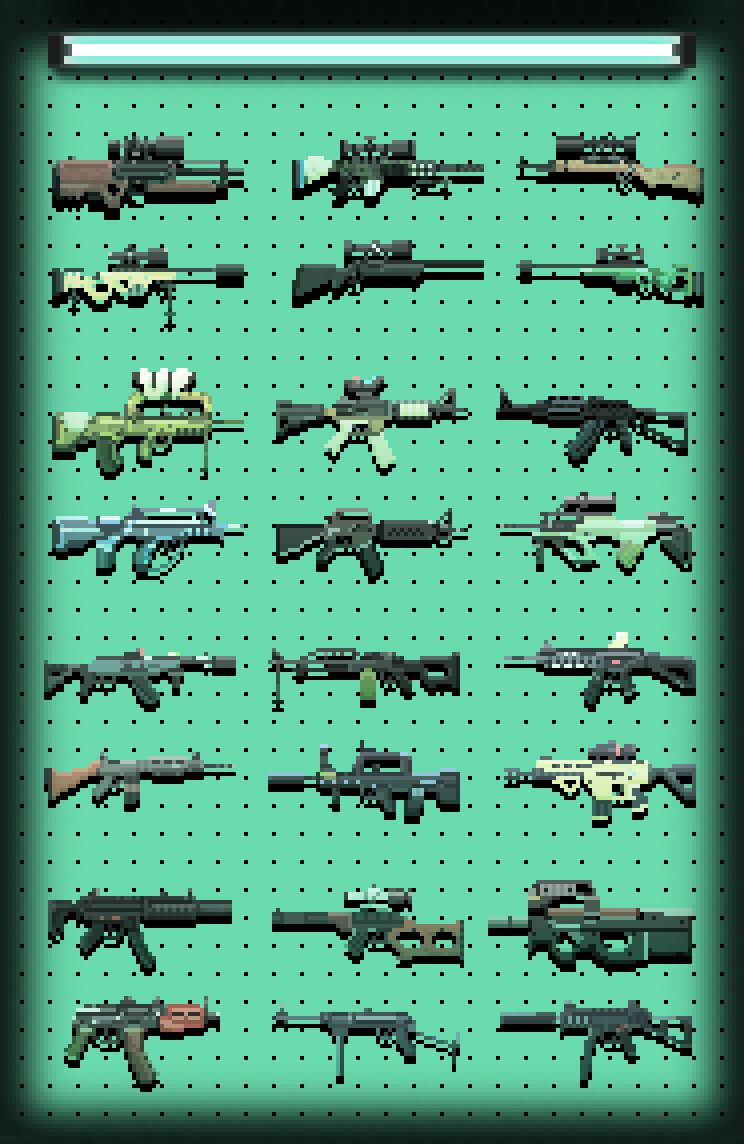 ArtStation - Pixel Gun Wall