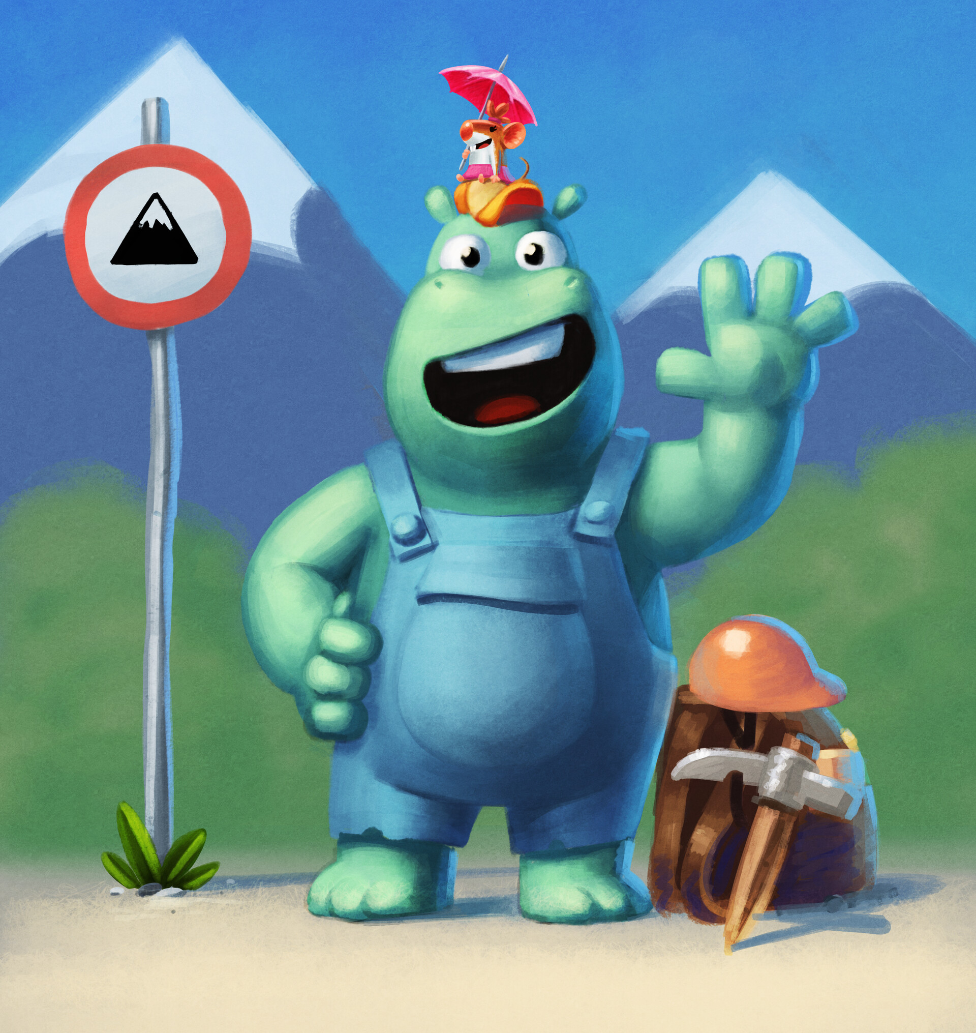 ArtStation - Mouse and Hippo