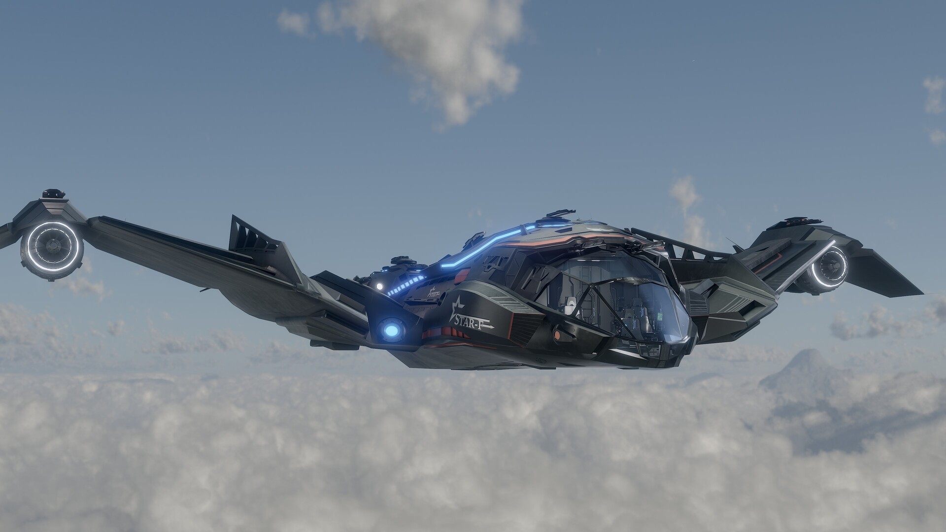 ArtStation - Star Fighter - Rigged - Fully Textured - include inside