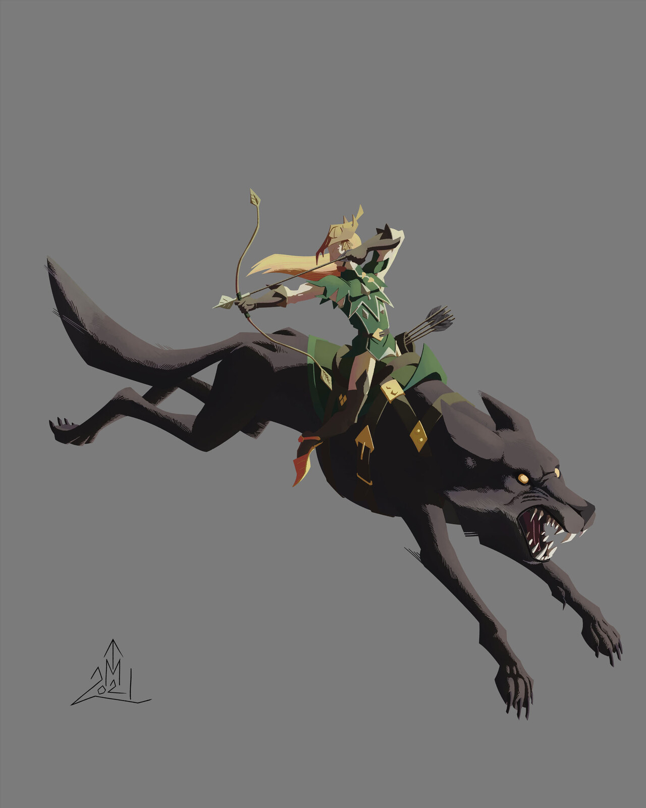 Tor Engdal - Elven Wolf Rider 2