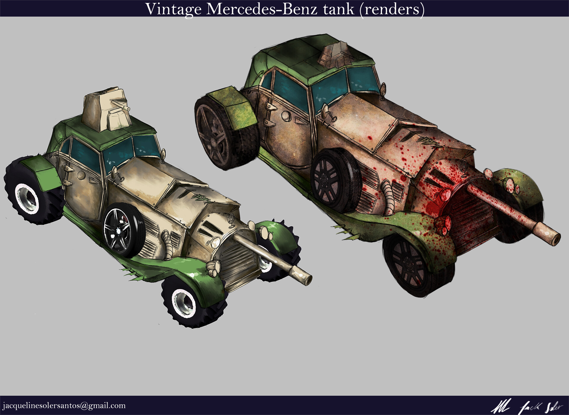 Jack Soler - Vintage Mercedes-Benz tank