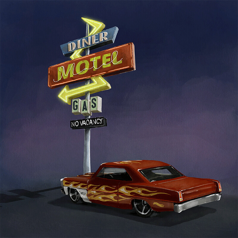 ArtStation - '66 Chevy Nova