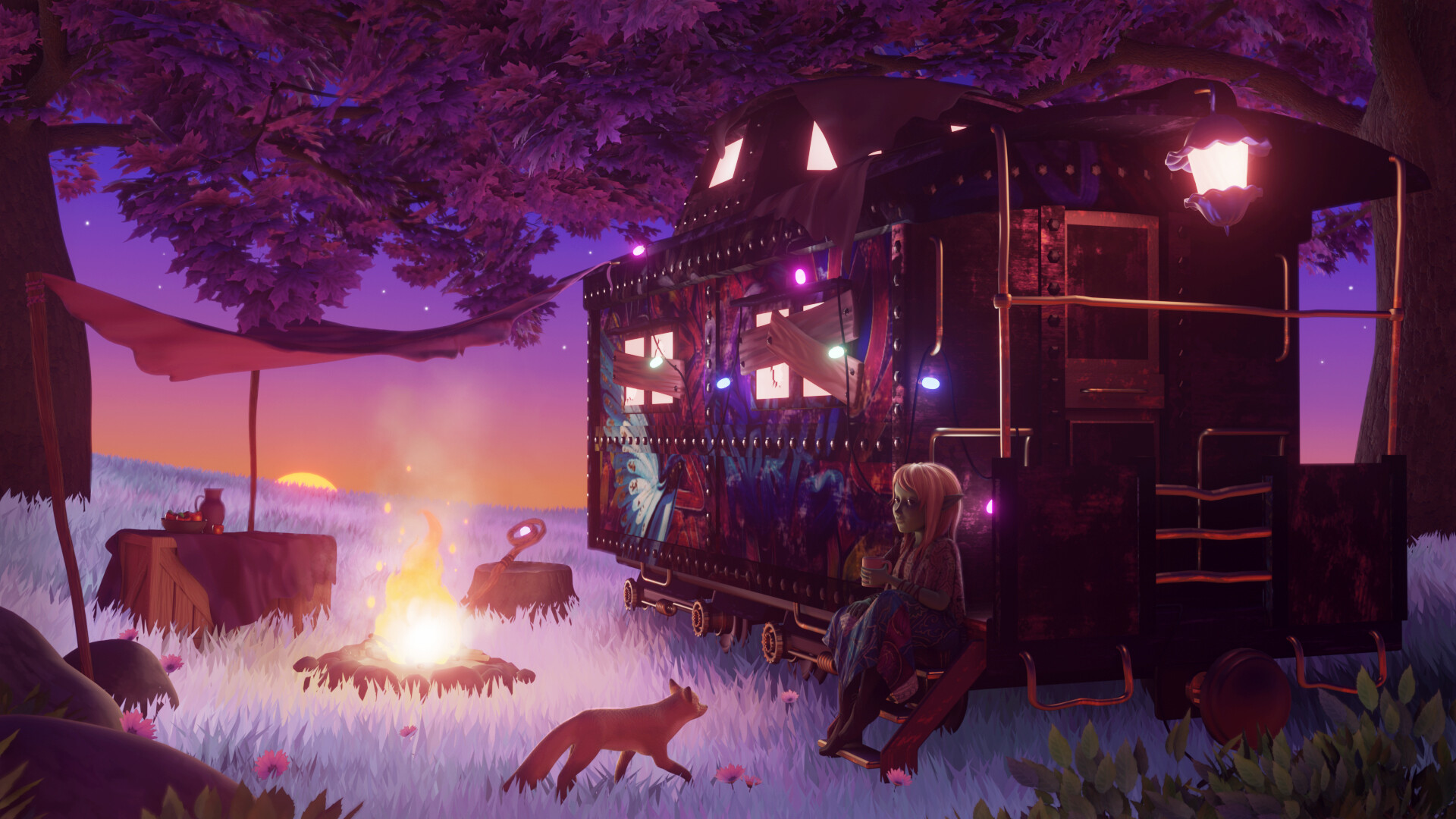 ArtStation - Life on a train