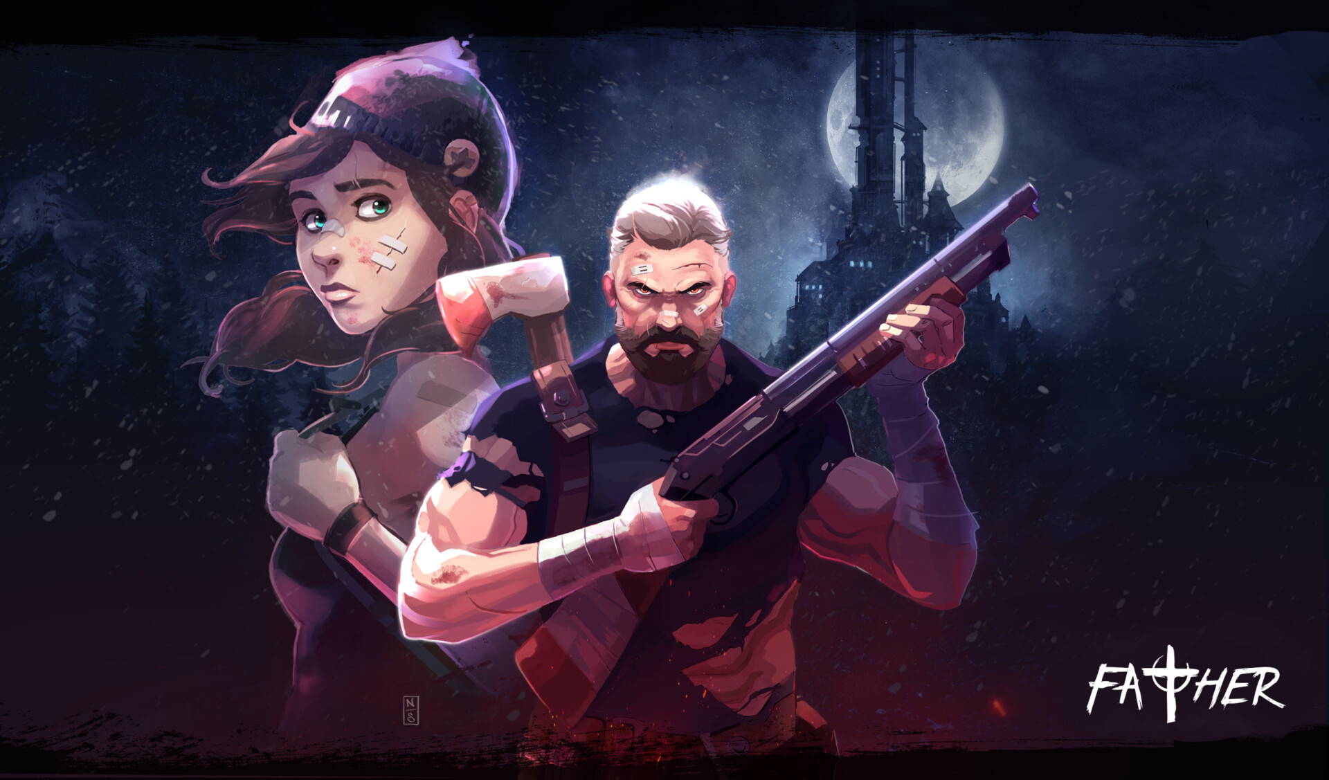 ArtStation - "Father" Cover illustration