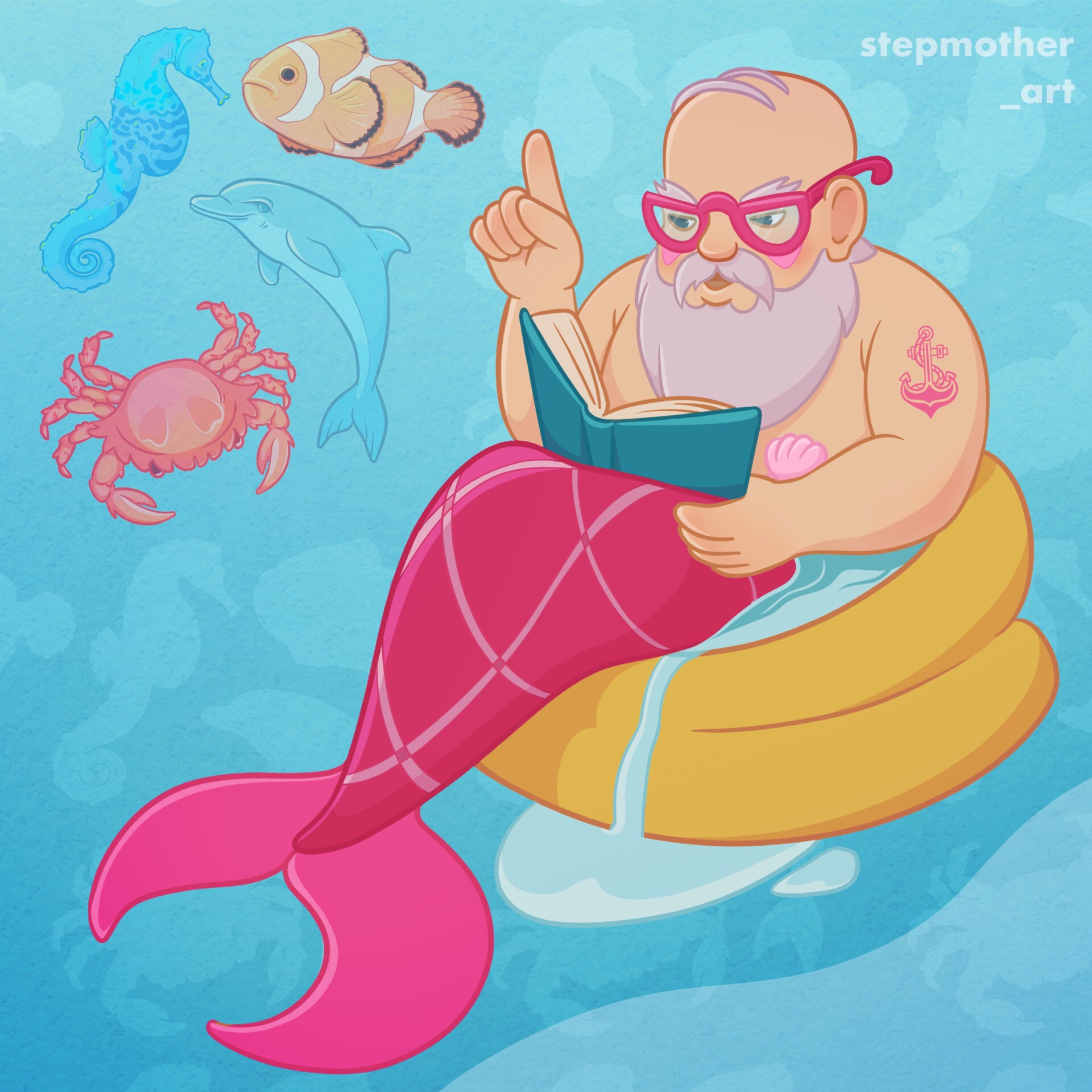 ArtStation - Mermaid . Old mermaid