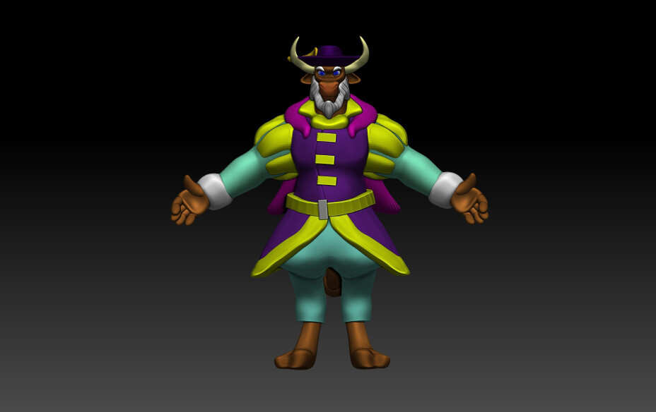 ArtStation - 3d Minotaur bard