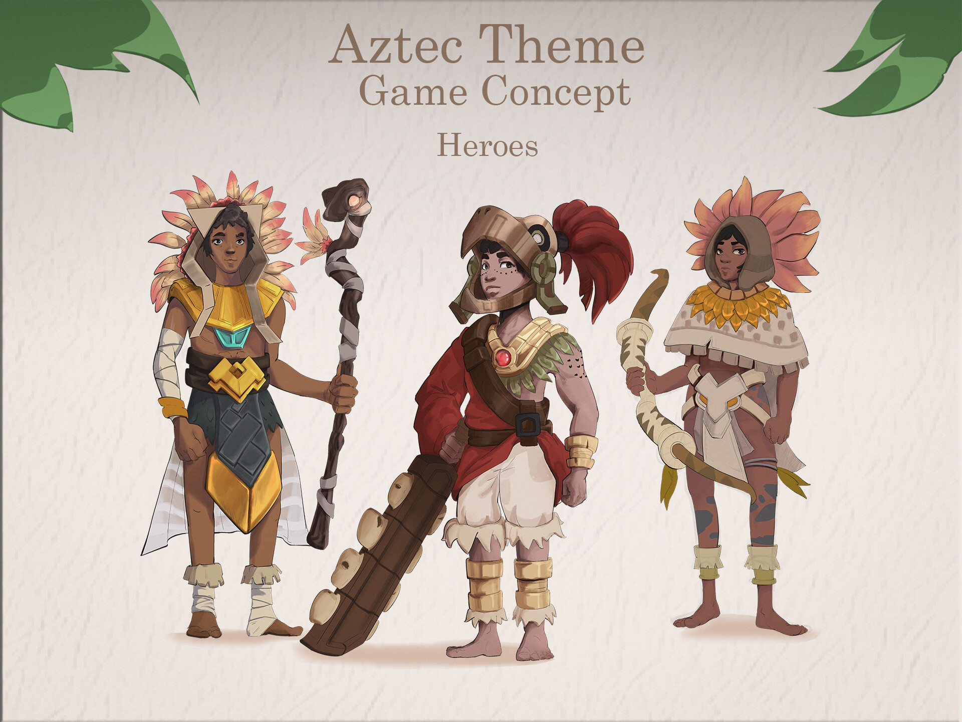 ArtStation - Aztec Theme Game Consepts
