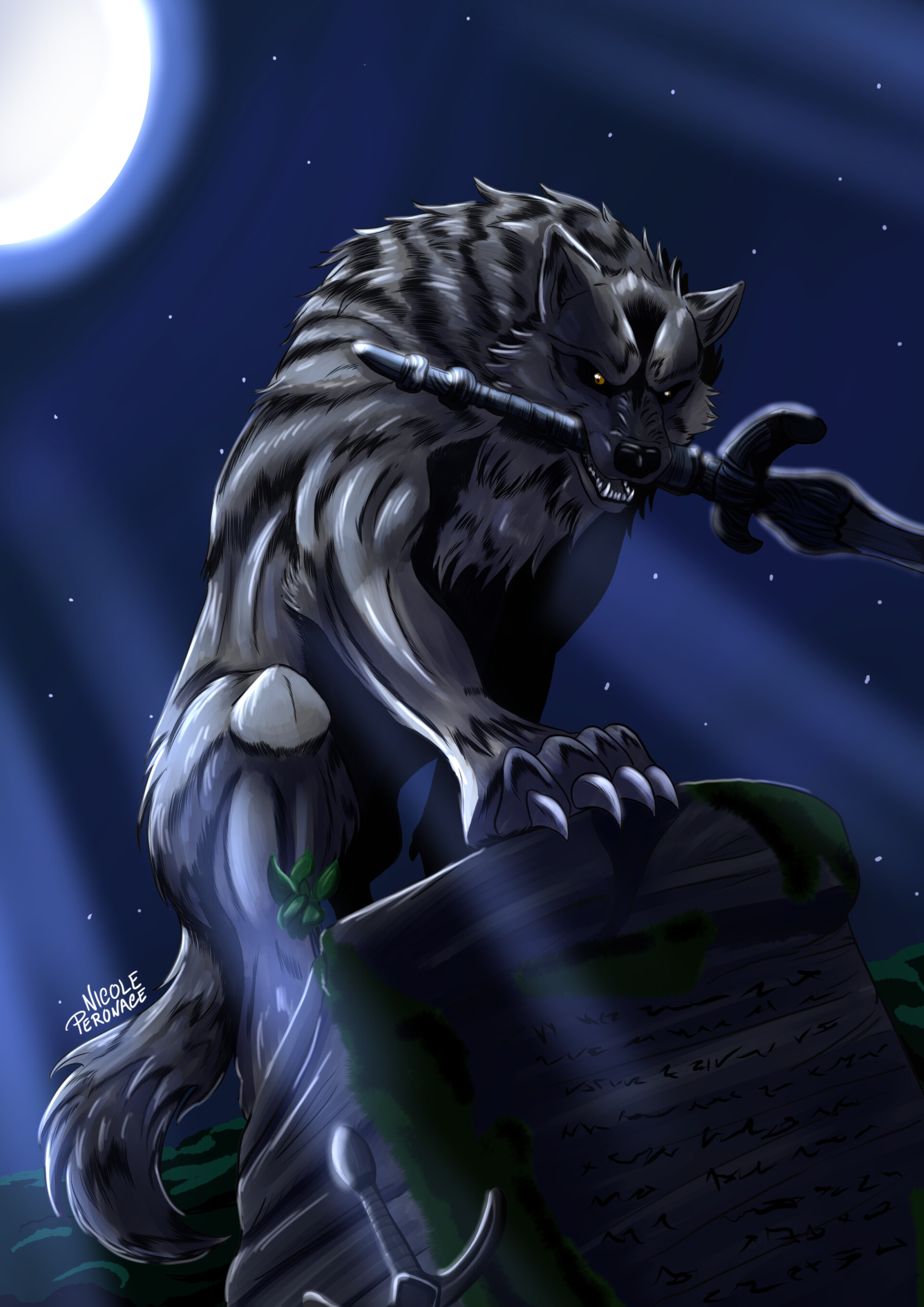 ArtStation - Sif, The Great Grey Wolf