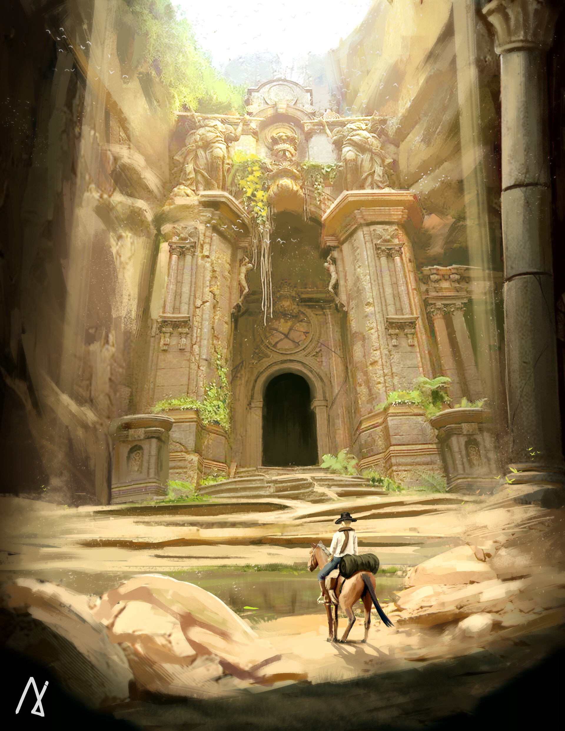 ArtStation - Hidden ruin