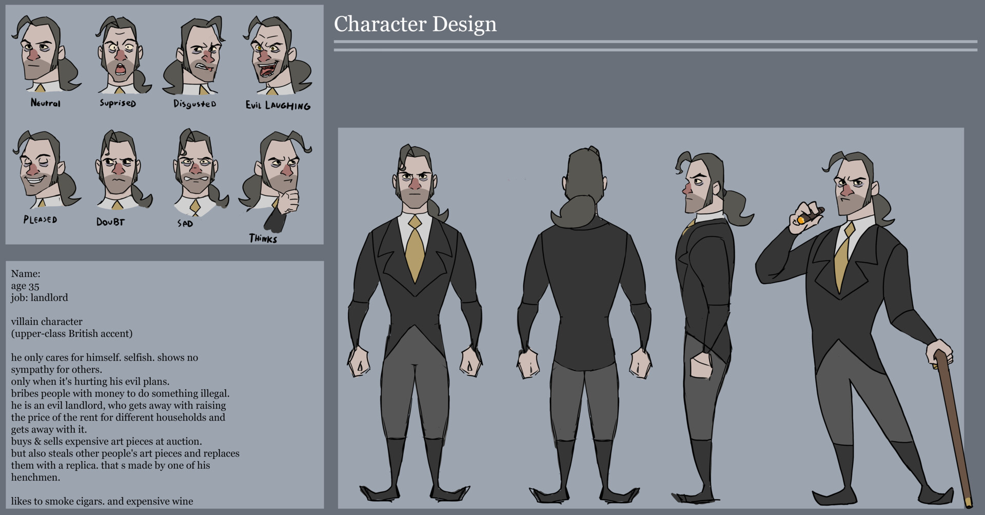 ArtStation - Character design sheet