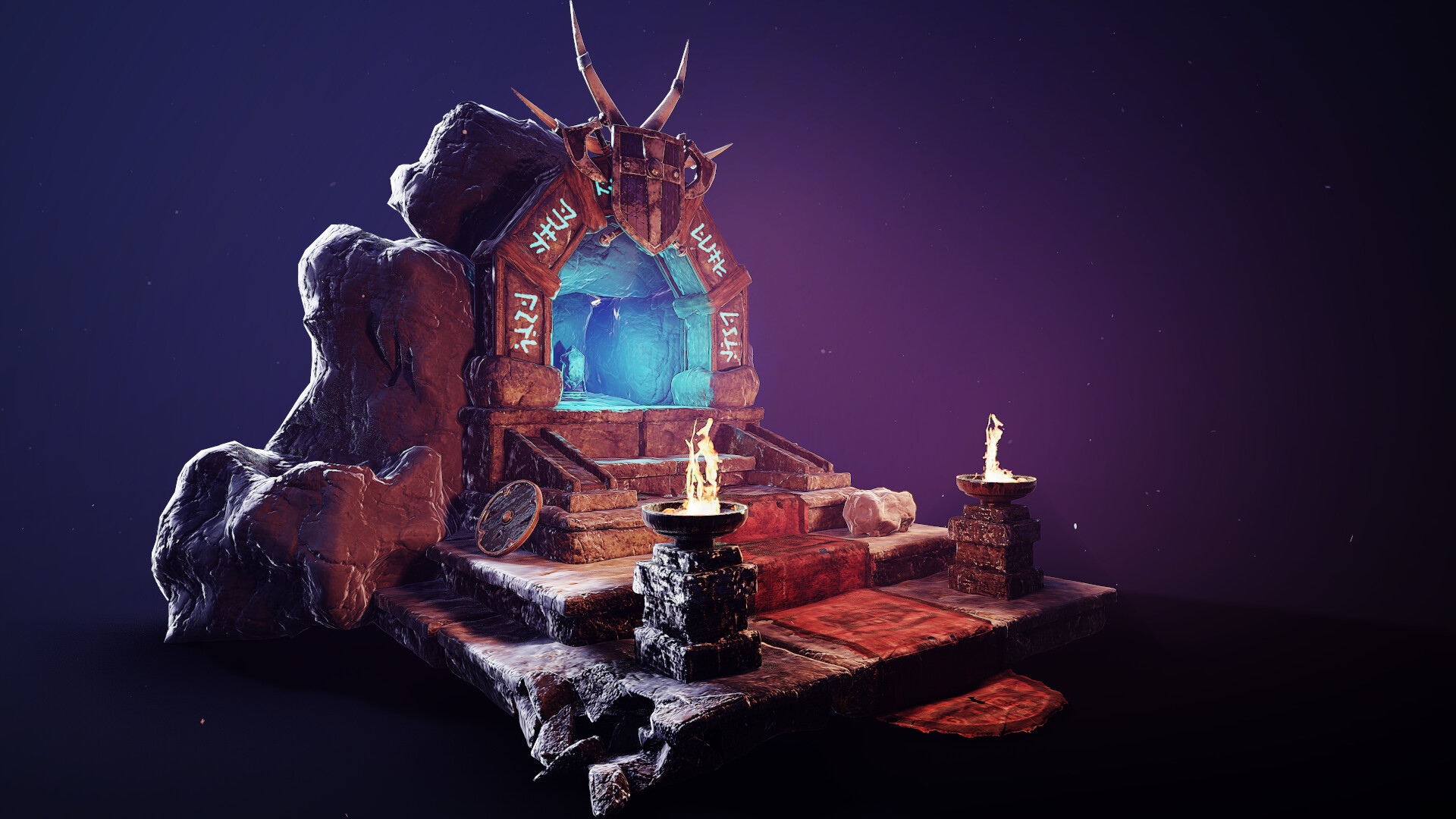 ArtStation - Cave with artifact
